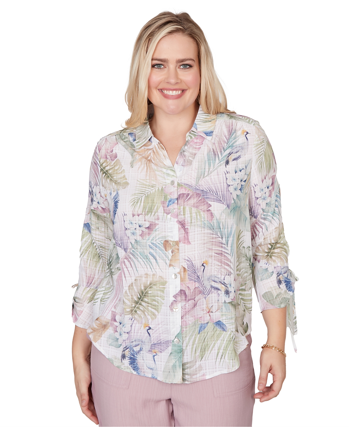 Click here for Alfred Dunner Petite Vintage-Inspired Charm Tropic... prices