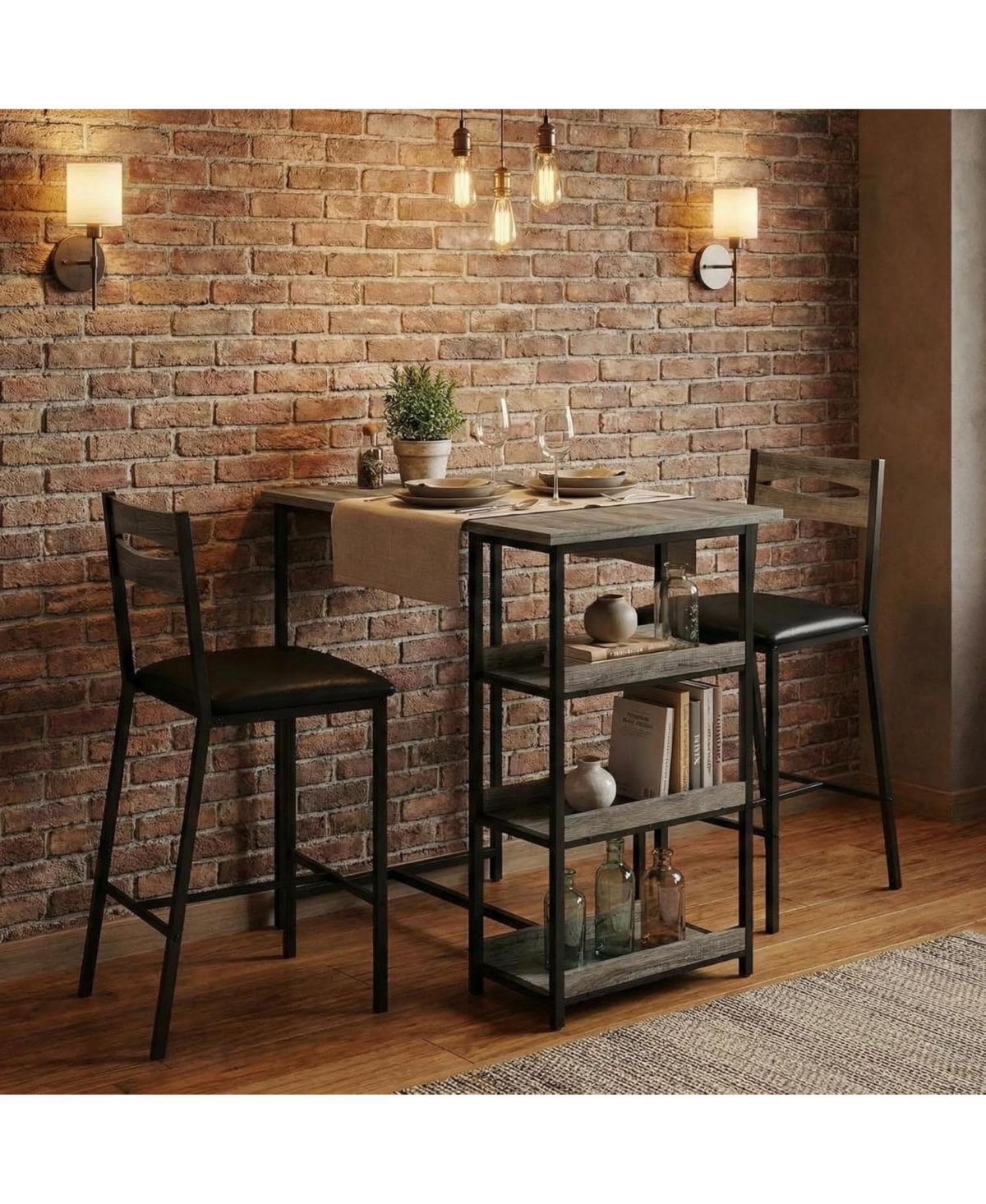 Click here for gaomon Counter Height Dining Table Set for 2 with... prices