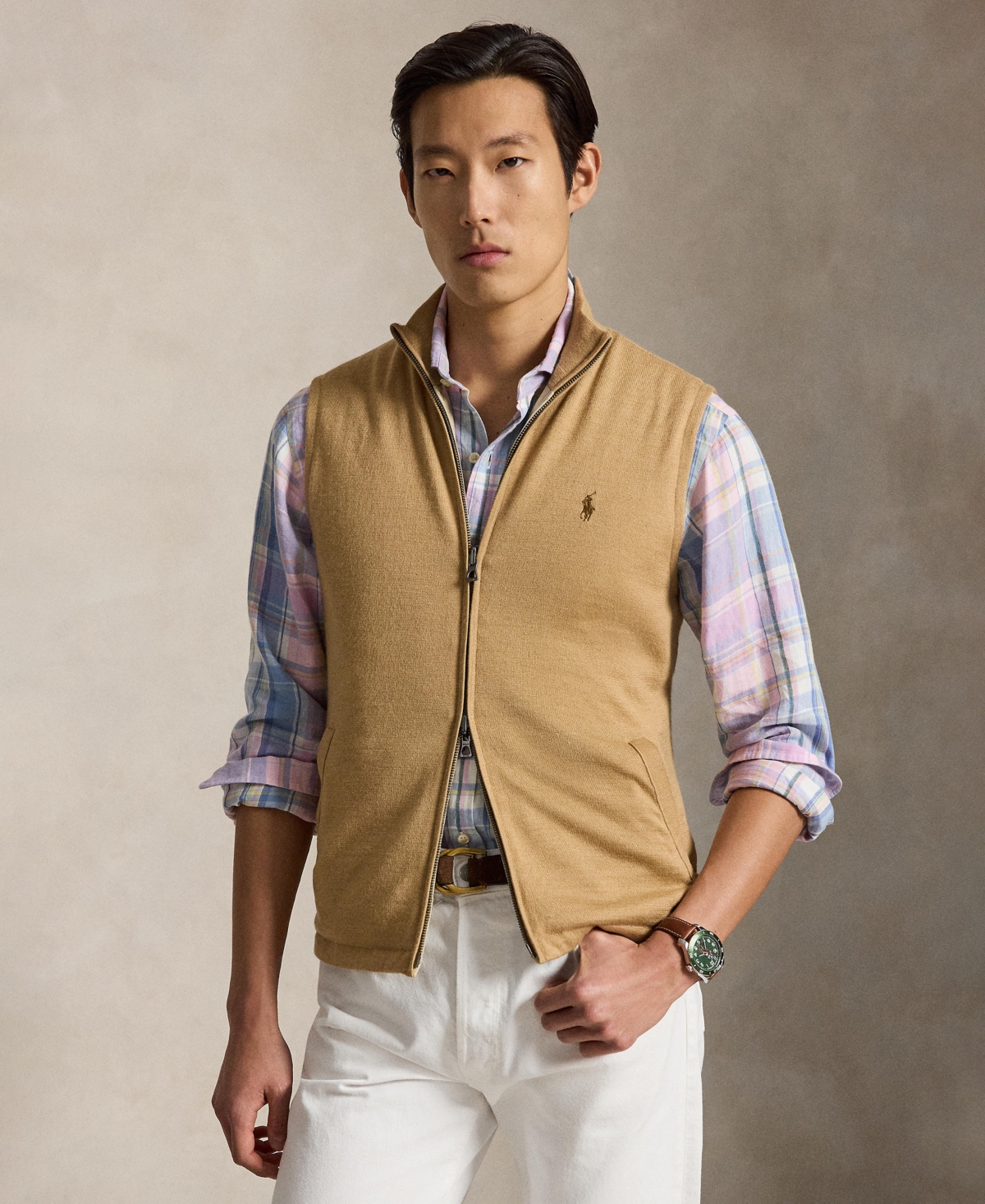 Click here for Polo Ralph Lauren Mens Full-Zipper Sweater Vest -... prices