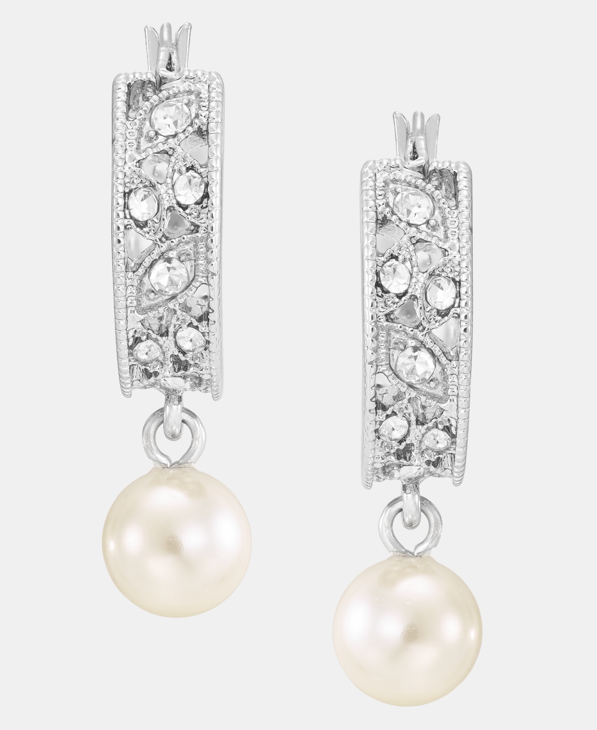Click here for Charter Club Crystal & Imitation Pearl Drop Earrin... prices