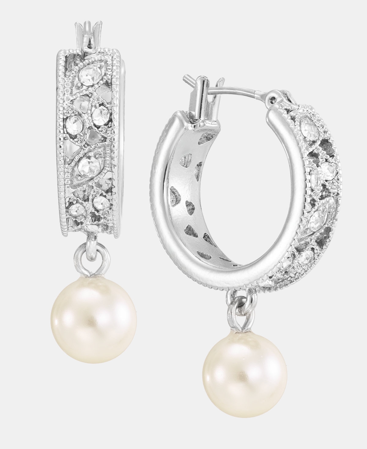 Click here for Charter Club Crystal & Imitation Pearl Drop Earrin... prices