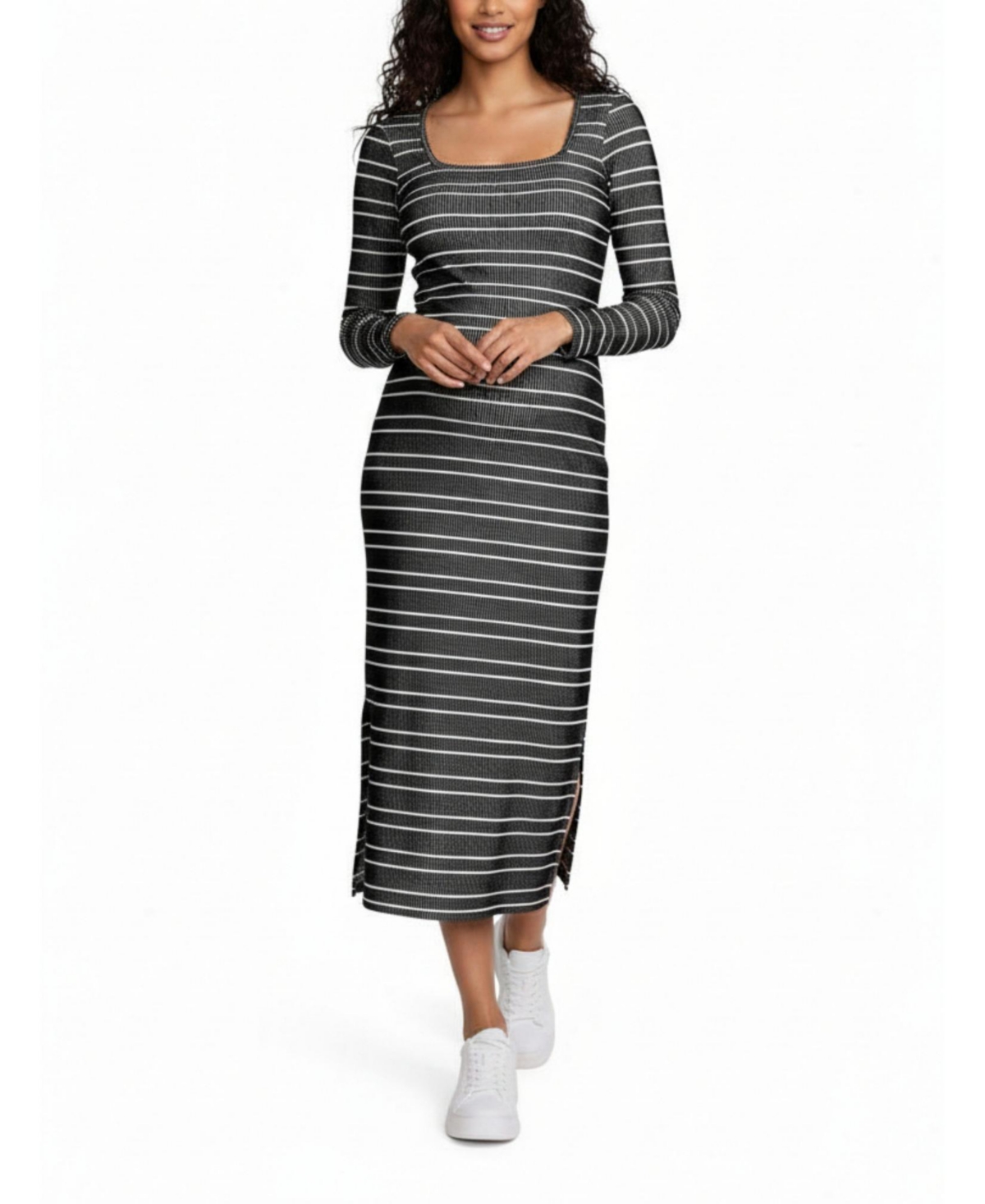 Click here for Motherhood Maternity Maternity Square Neck Rib Kni... prices