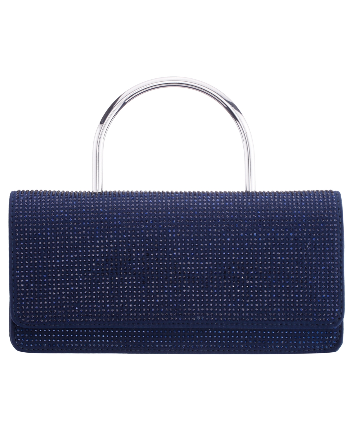 Click here for Nina Elongated Crystal Magnetic Snap Satchel Bag -... prices