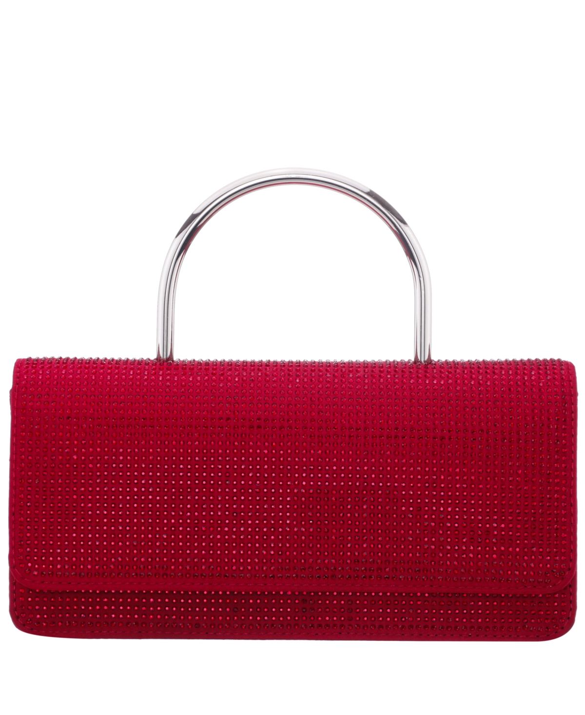 Click here for Nina Elongated Crystal Magnetic Snap Satchel Bag -... prices