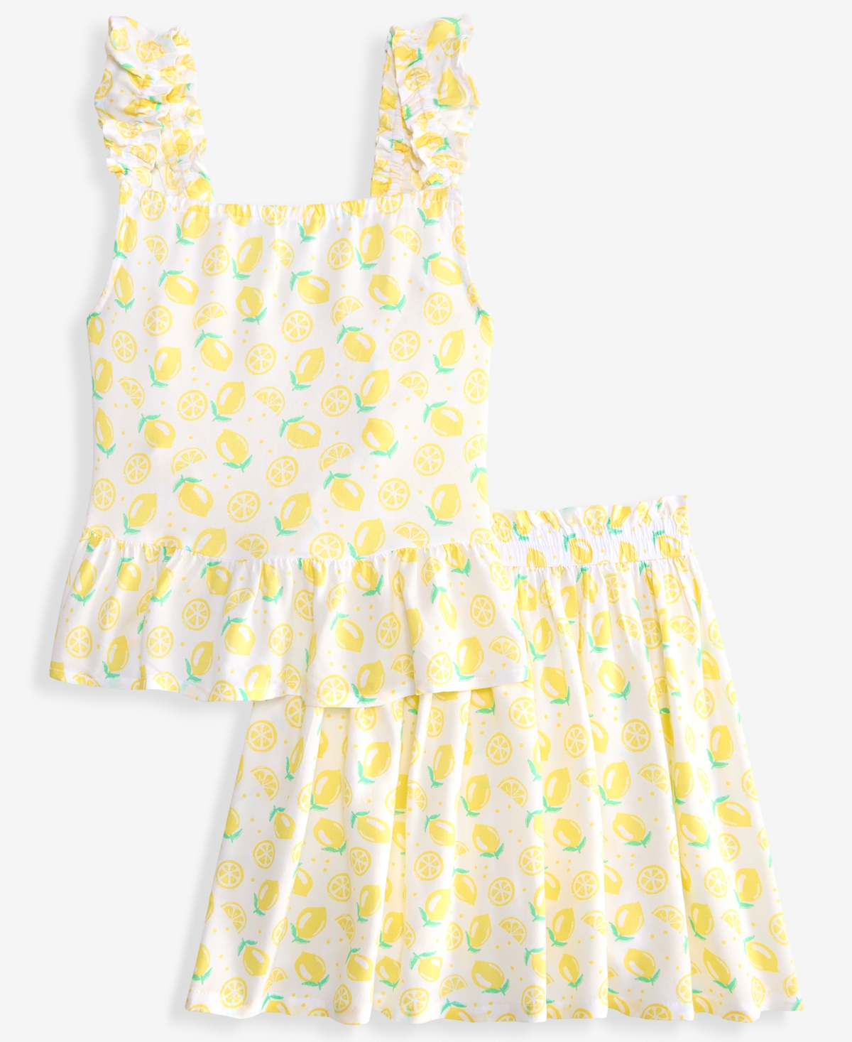 Click here for Epic Threads Girls Xs-xl Lemon-Print Top & Skirt... prices