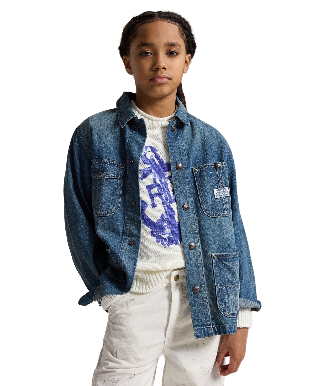 Click here for Polo Ralph Lauren Boys 8-20 Long-Sleeve Denim Heri... prices