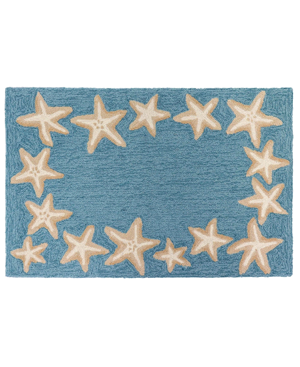 Click here for Liora Manne Capri Starfish Border 18x26 Area Rug -... prices
