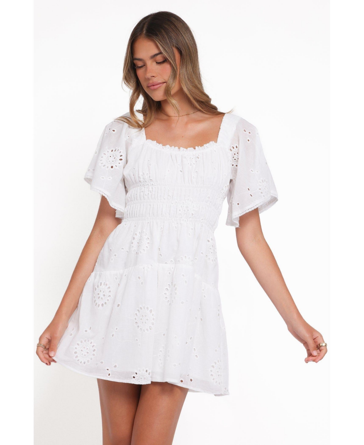 Click here for Petal and Pup Womens Tierney Mini Dress - White prices