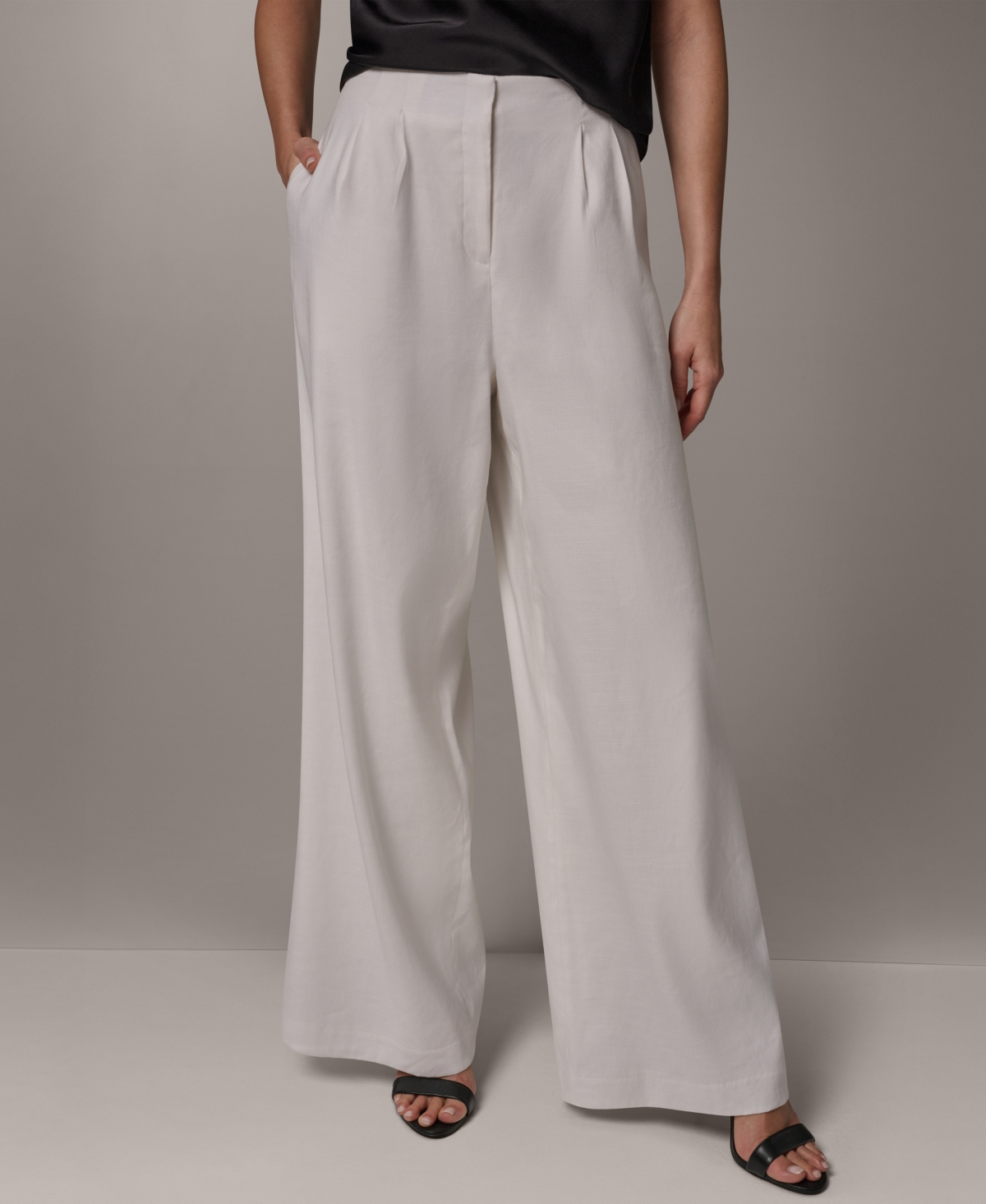 Click here for Donna Karan New York Womens Pleated Wide-Leg Pants... prices
