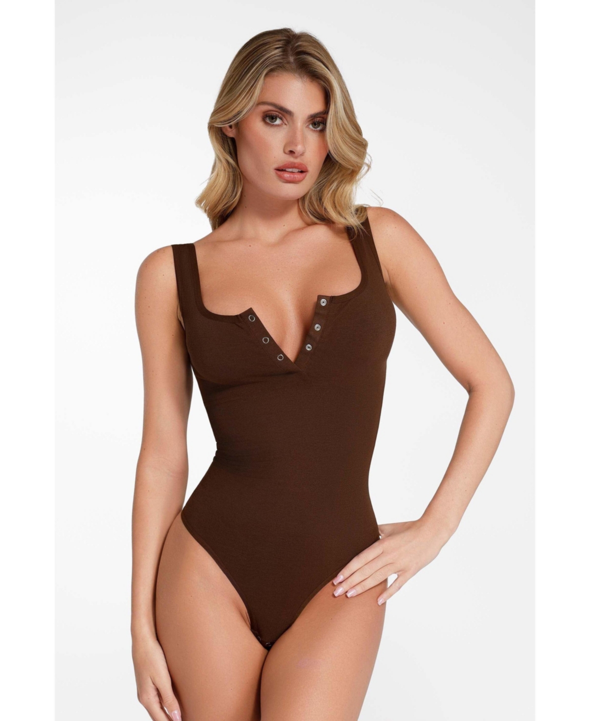 Click here for Popilush Womens Shapewear Seamless Modal Henley Ta... prices