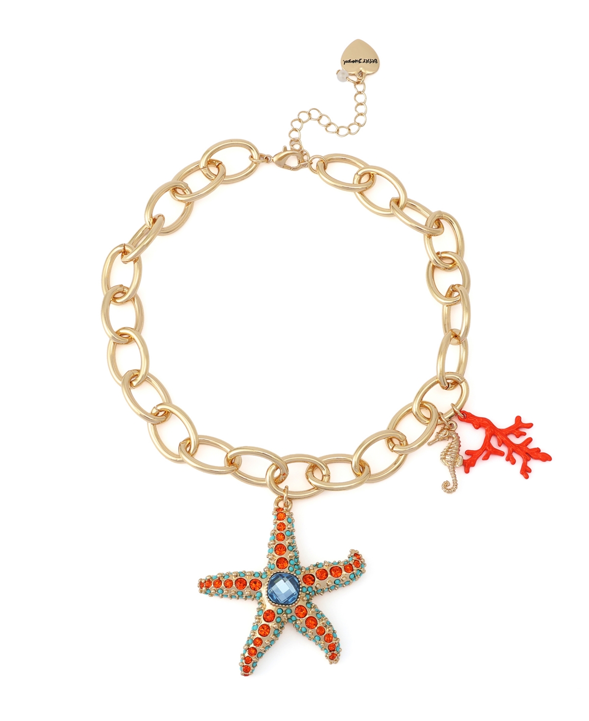 Click here for Betsey Johnson Faux Stone Starfish Pendant Necklac... prices