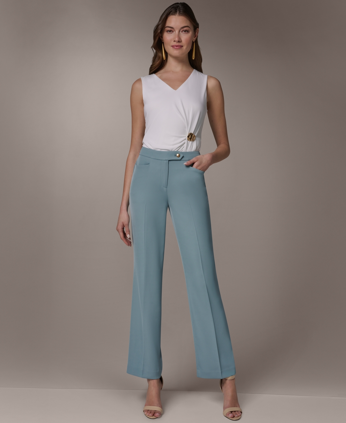 Click here for Donna Karan New York Petite Straight Leg Pants - W... prices