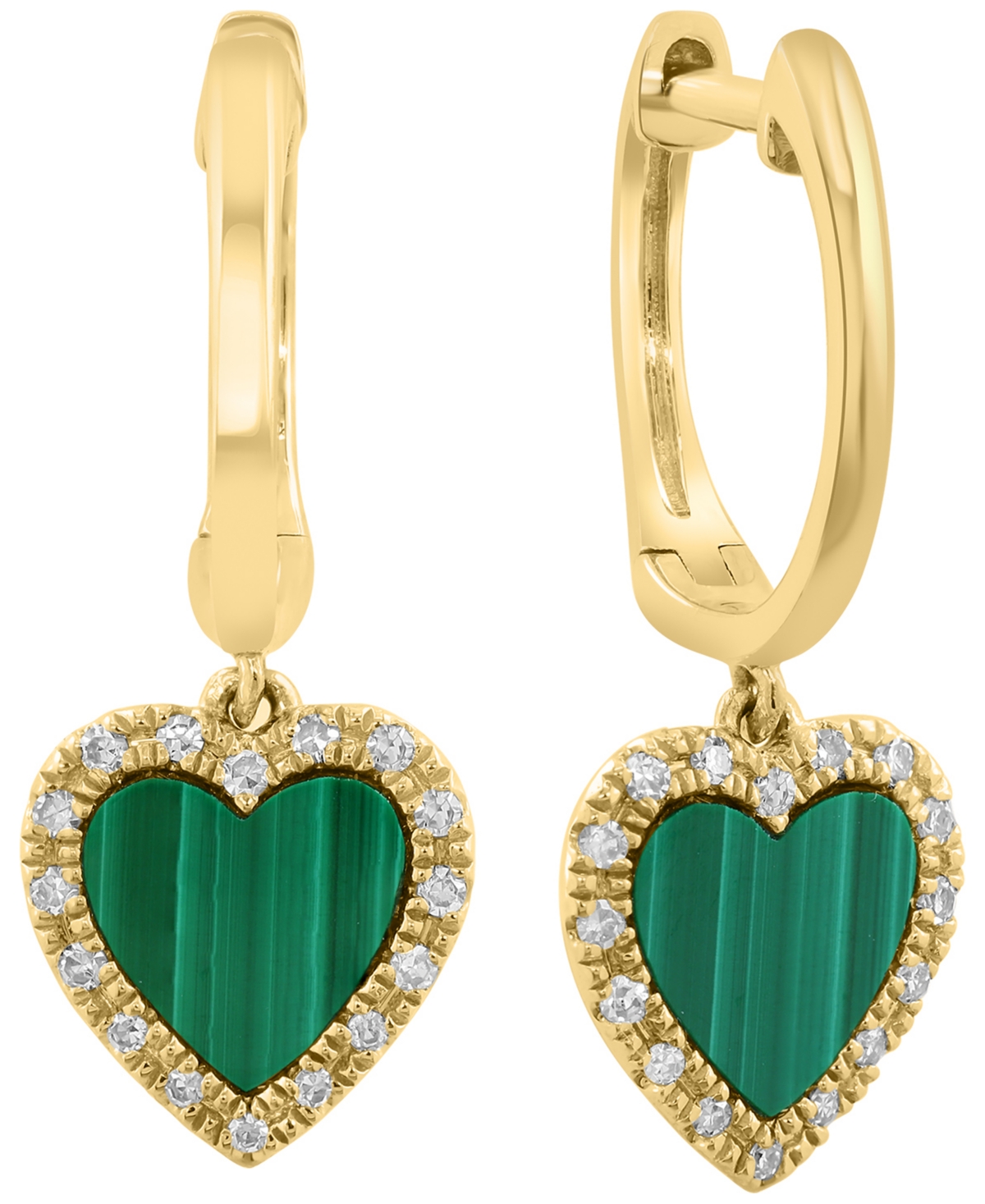 Click here for Effy Collection Malachite & Diamond (1/10 ct. t.w.... prices