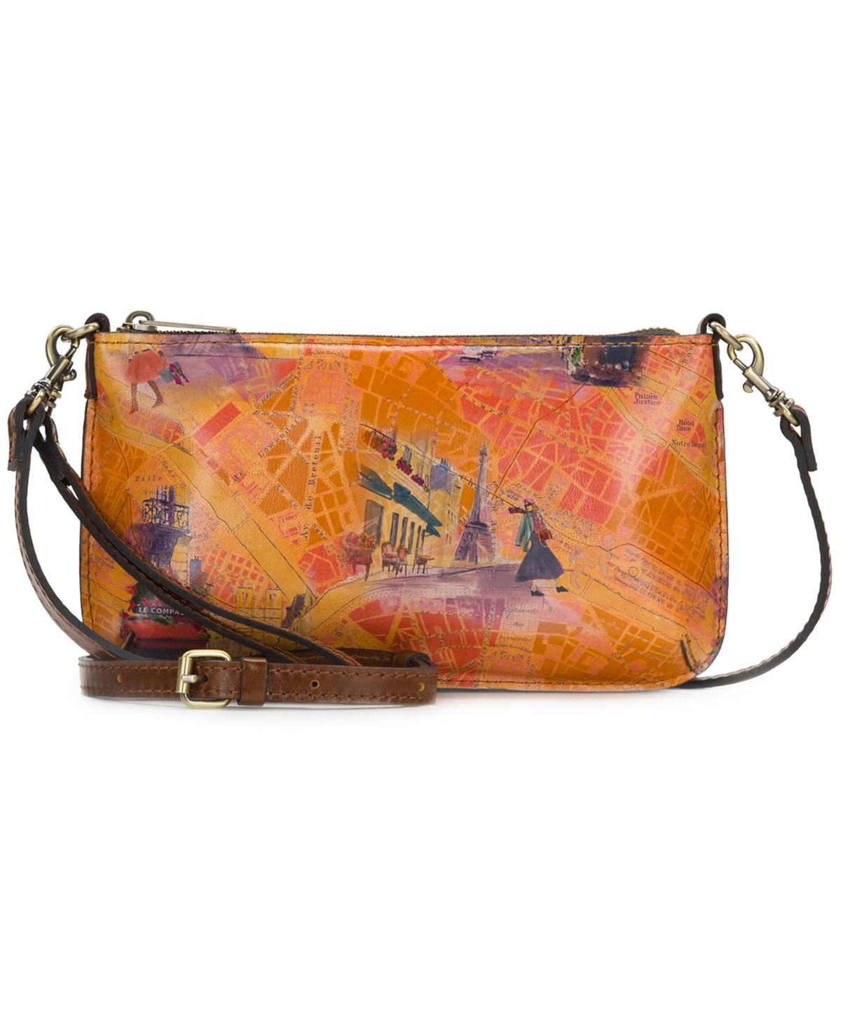 Click here for Patricia Nash Laurina Leather Wristlet - Paris Map prices