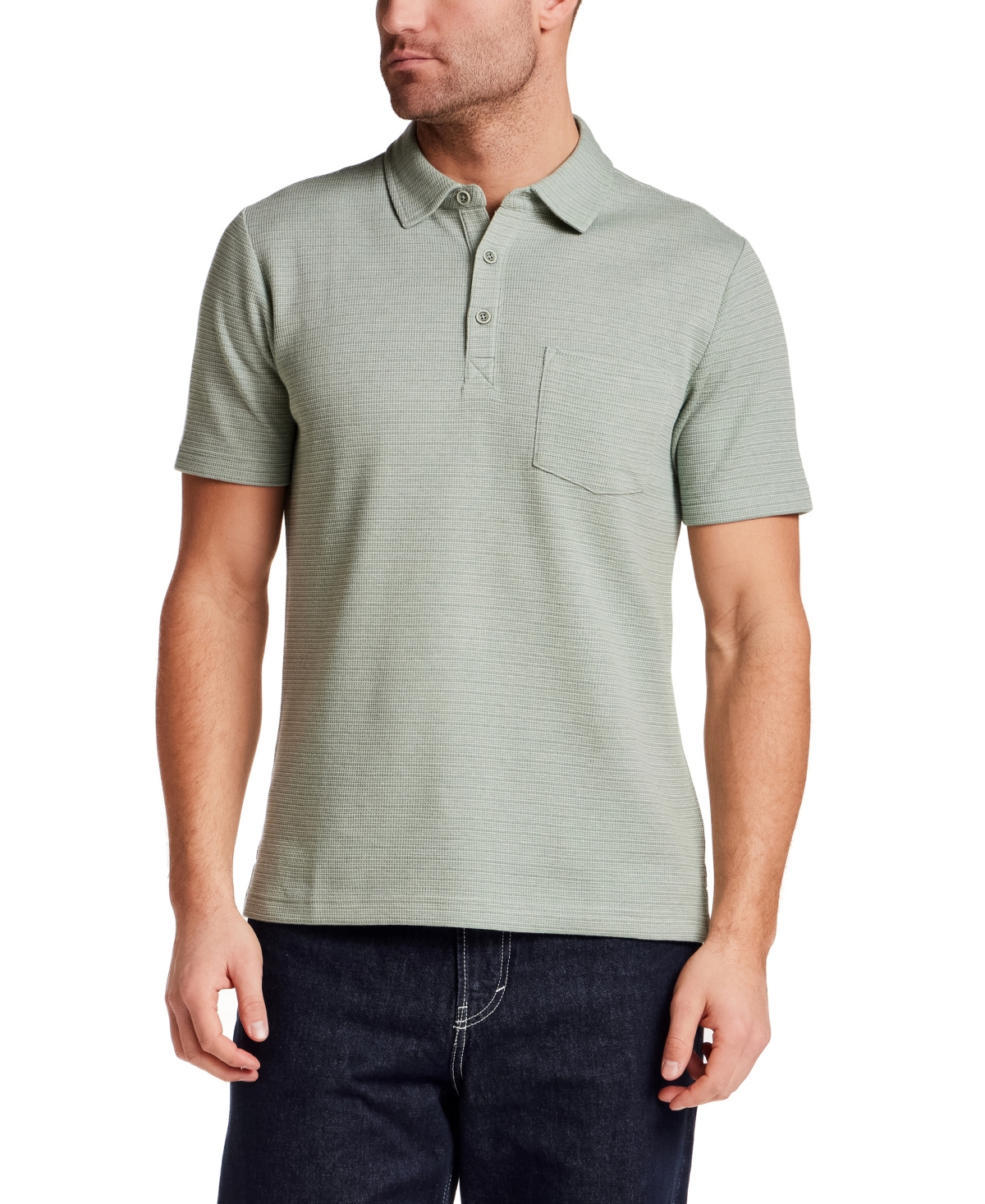 Click here for Weatherproof Vintage Mens Short Sleeve Waffle Polo... prices