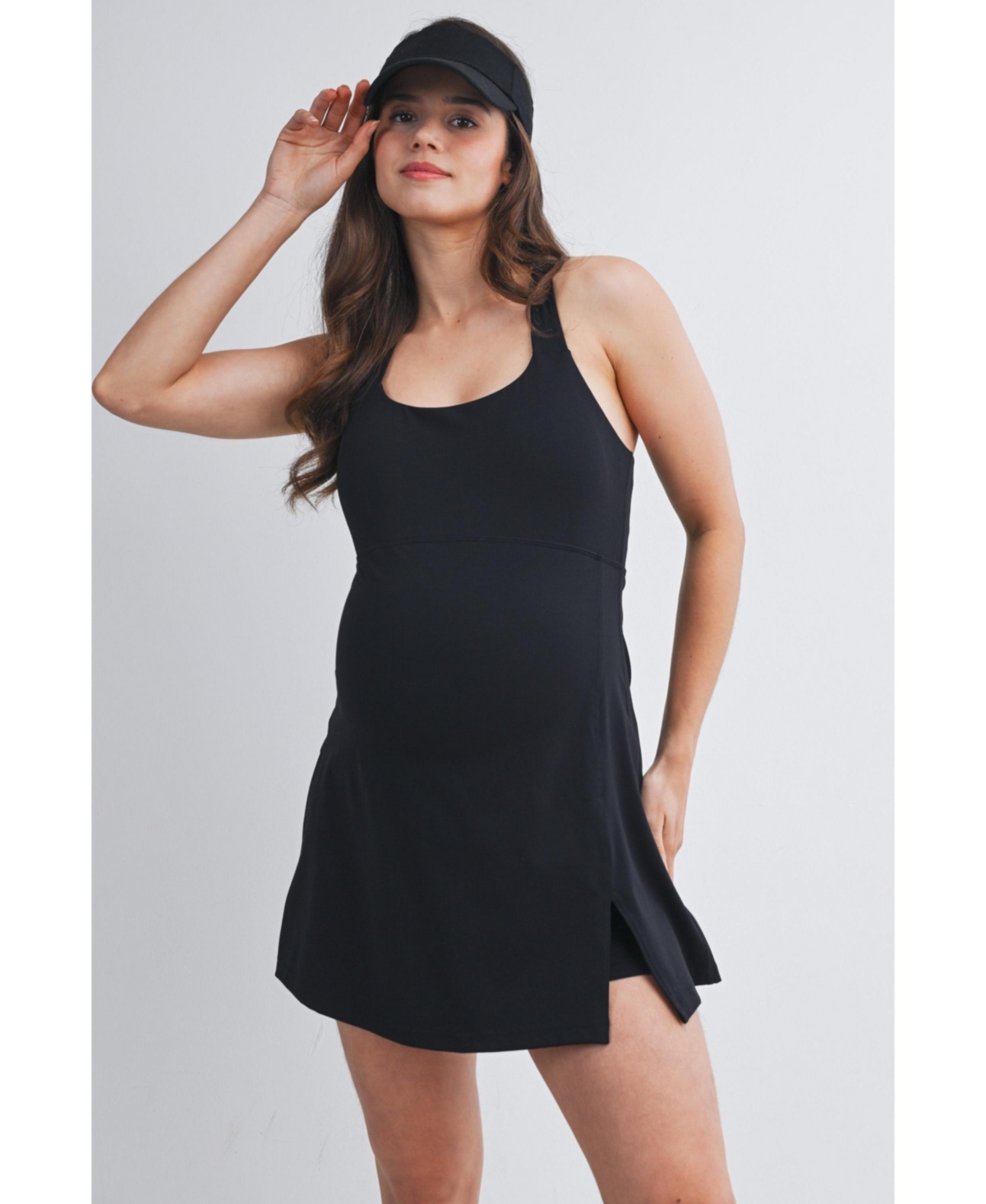 Click here for Hello Miz Maternity Sleeveless Scoop Neck Active D... prices