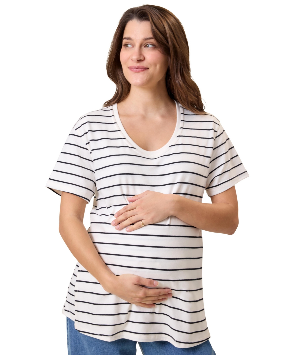 Click here for Kindred Bravely Maternity Relaxed Cotton Scoop Nec... prices