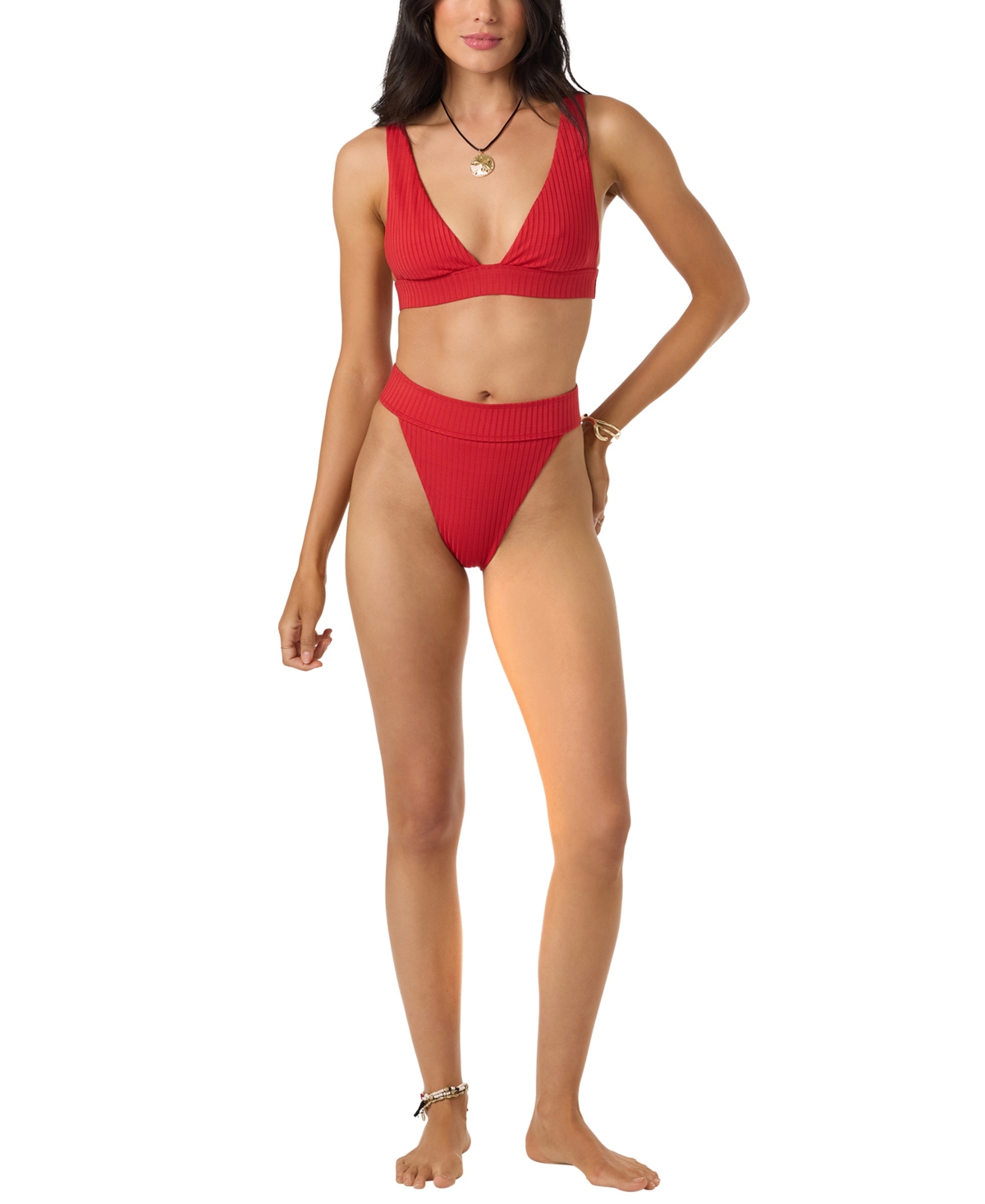 Click here for ONeill Womens V-Neck Shorebreak Ribbed Scoop Neck... prices