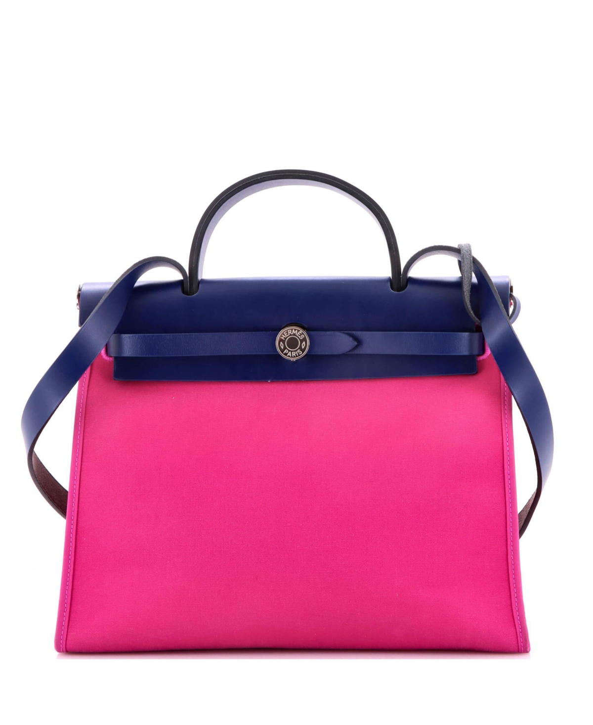 Click here for Pre-Owned HERMES 31 Herbag Zip Leather and Toile -... prices