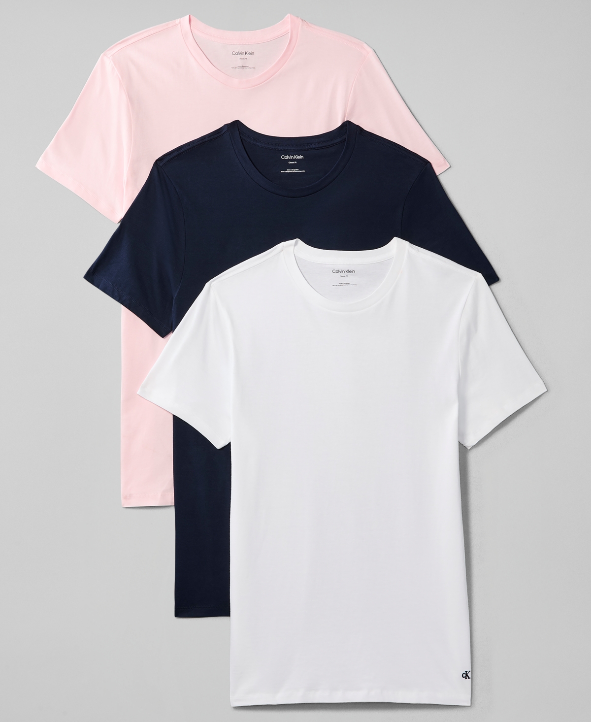 Click here for Calvin Klein Mens 3-Pack Cotton Classics Crewneck... prices