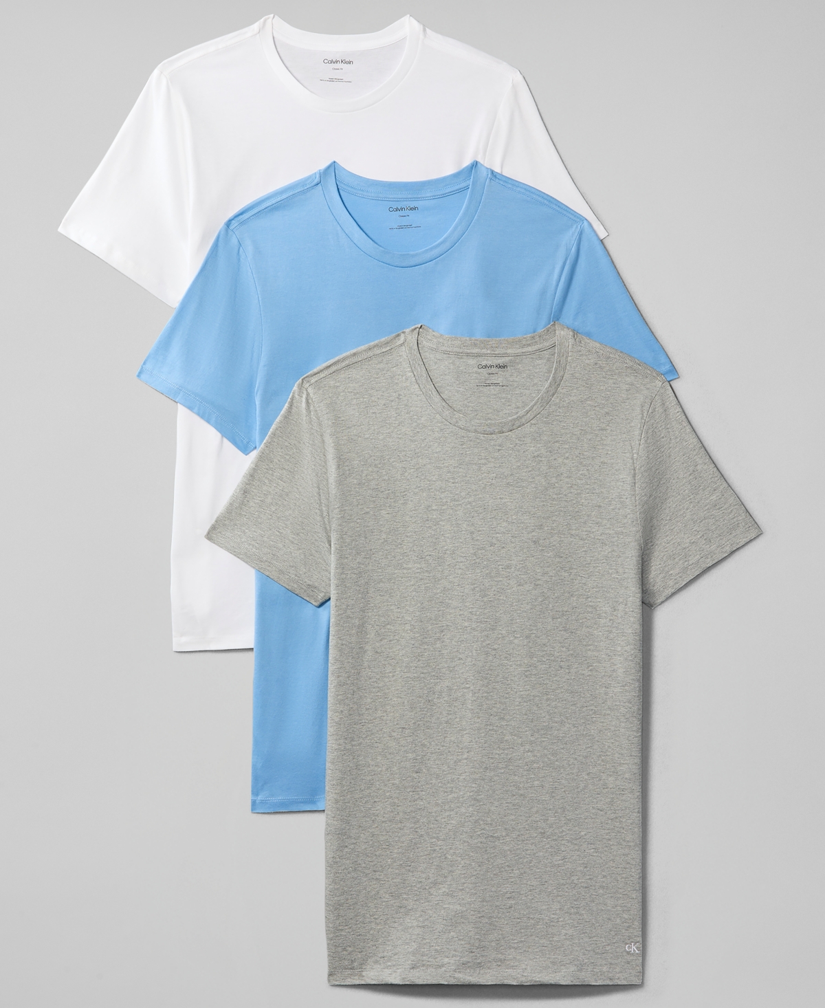 Click here for Calvin Klein Mens 3-Pack Cotton Classics Crewneck... prices