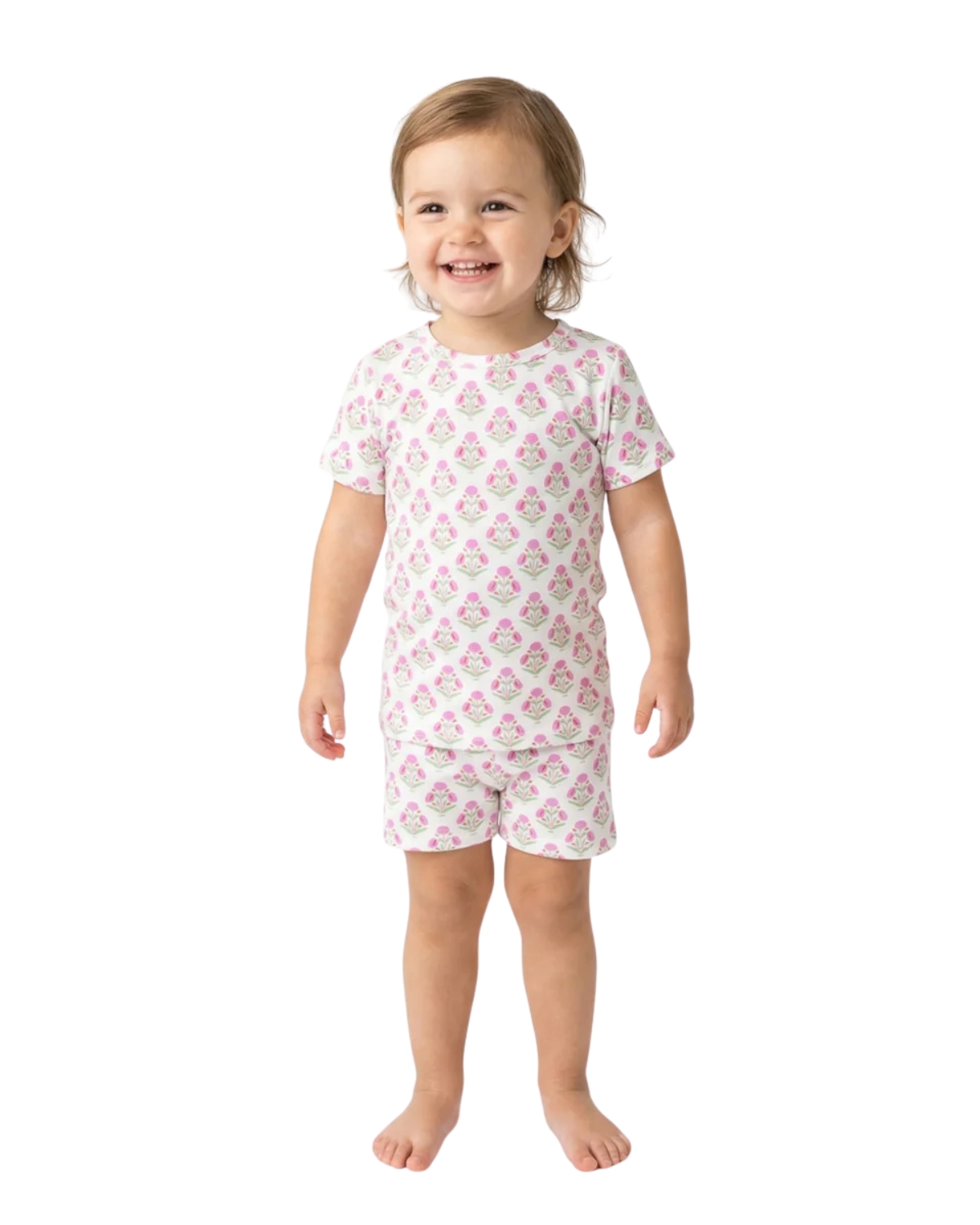 Click here for Motette Toddler Girls Posy Pajama Set - Pink flora... prices