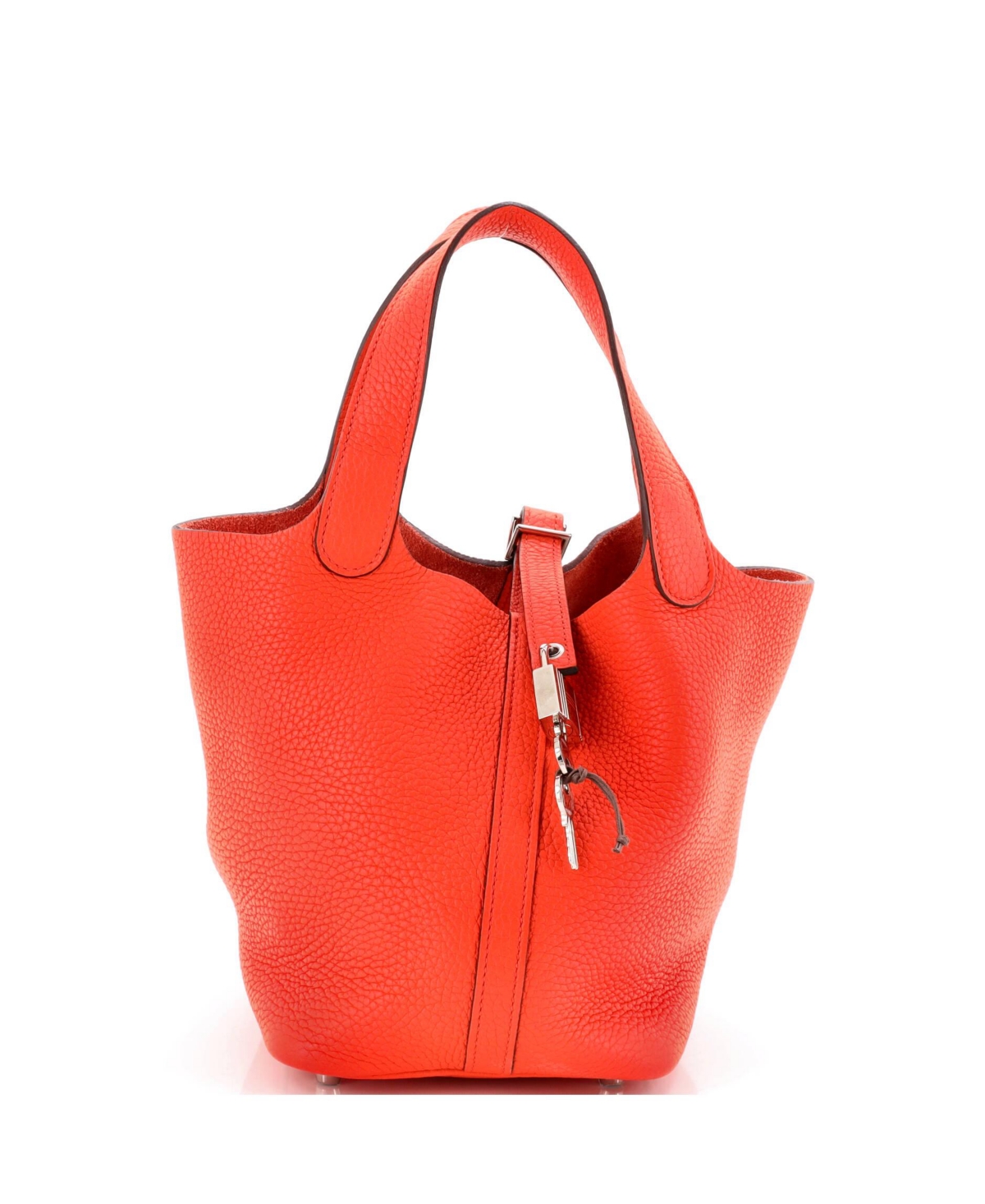 Click here for Pre-Owned HERMES Pm Picotin Lock Bag Clemence - Or... prices