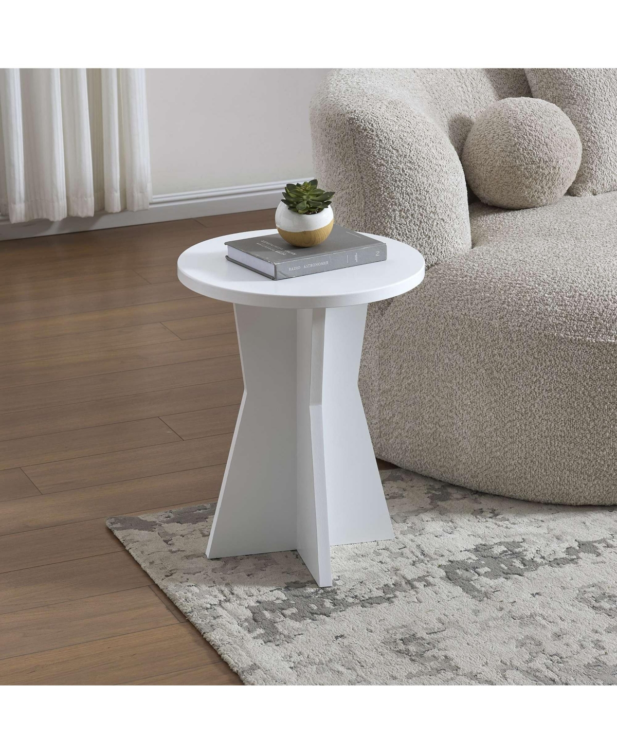 Click here for Kings Brand Furniture Round Side Table  Modern Ped... prices
