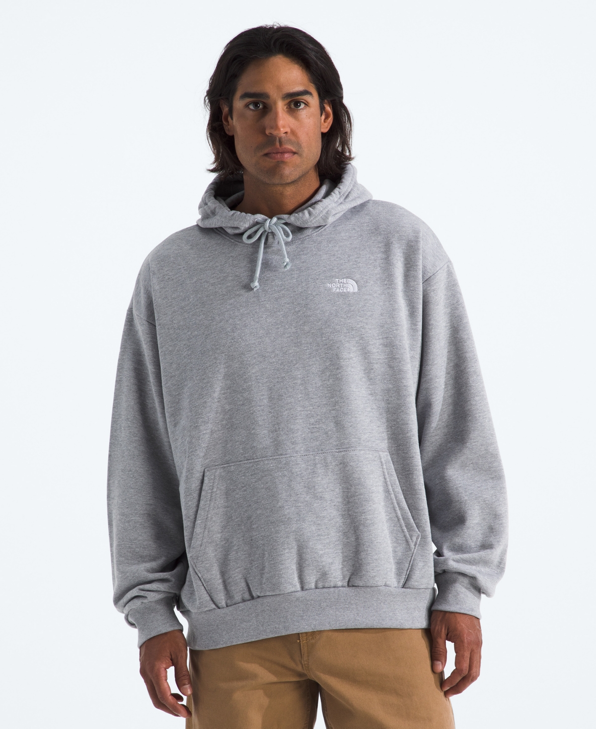 The North Face Mens Evolution Simple Dome Oversized Hoodie - TNF Pale Gray Heather