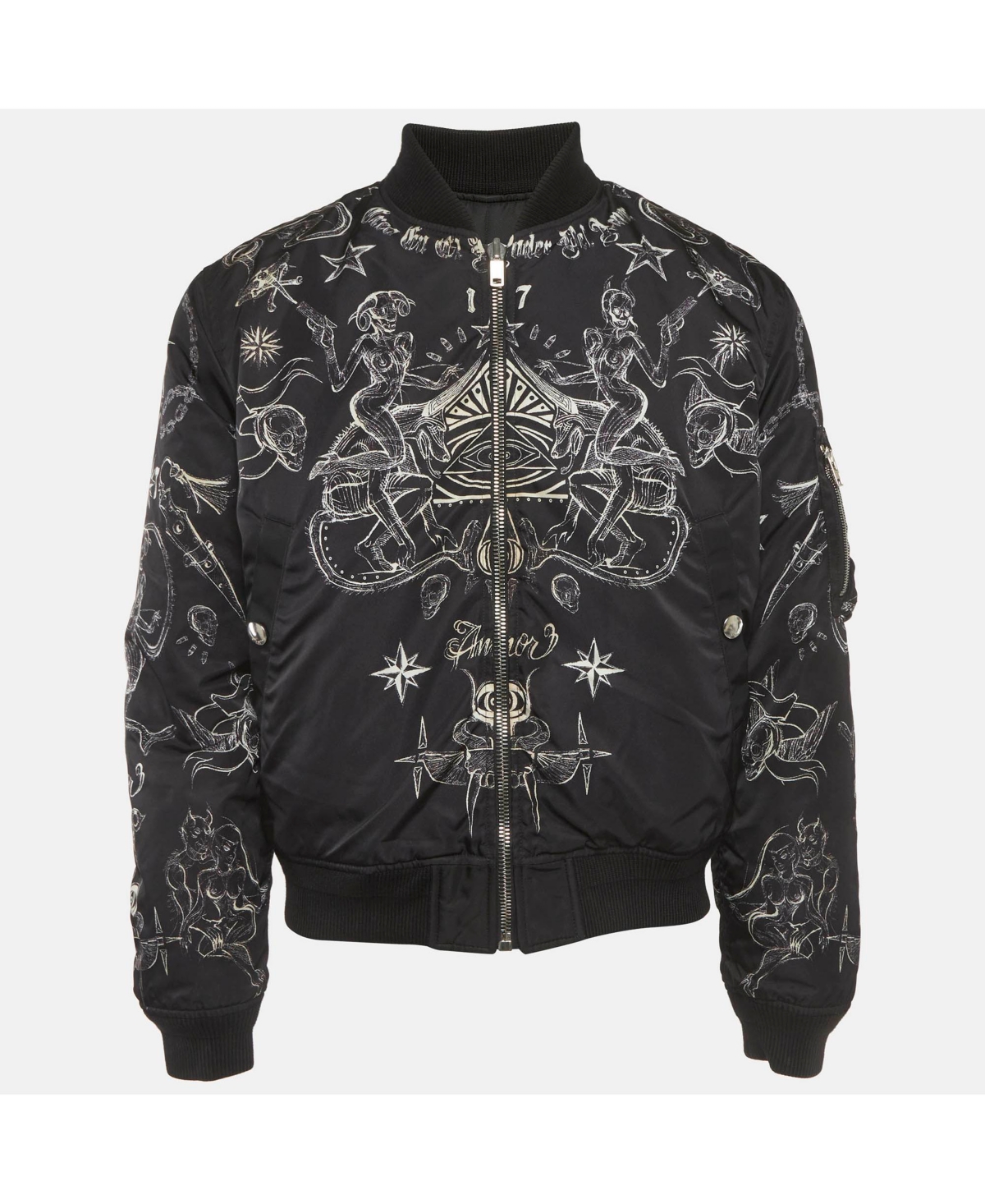 Click here for Pre-Owned Givenchy Mens Tattoo Print Reversible Bo... prices