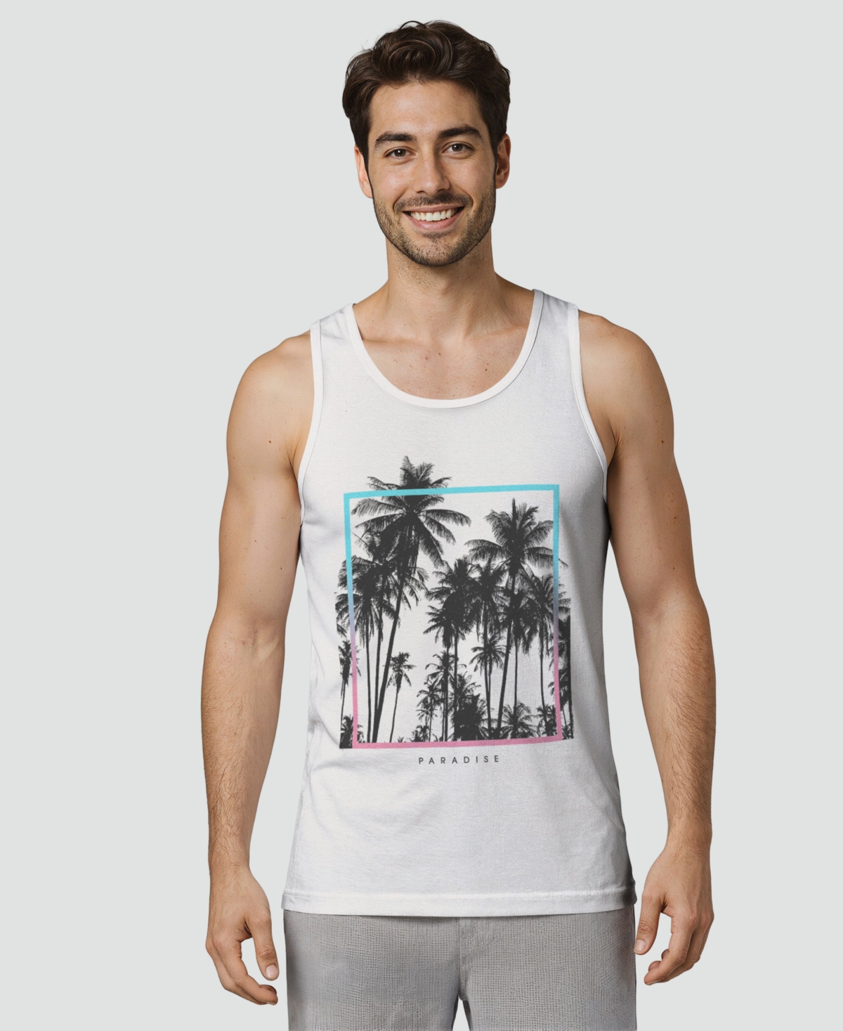 Click here for Fifth Sun Mens Paradise Palms Tank Top - White prices