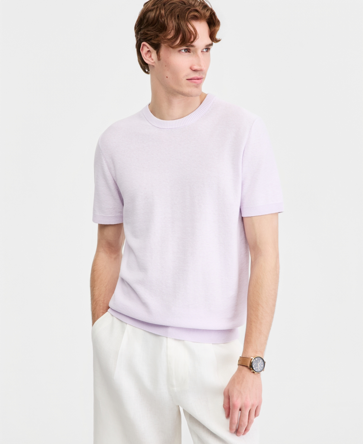 Click here for Club Room Mens Linen Blend Sweater T-Shirt  Macys... prices