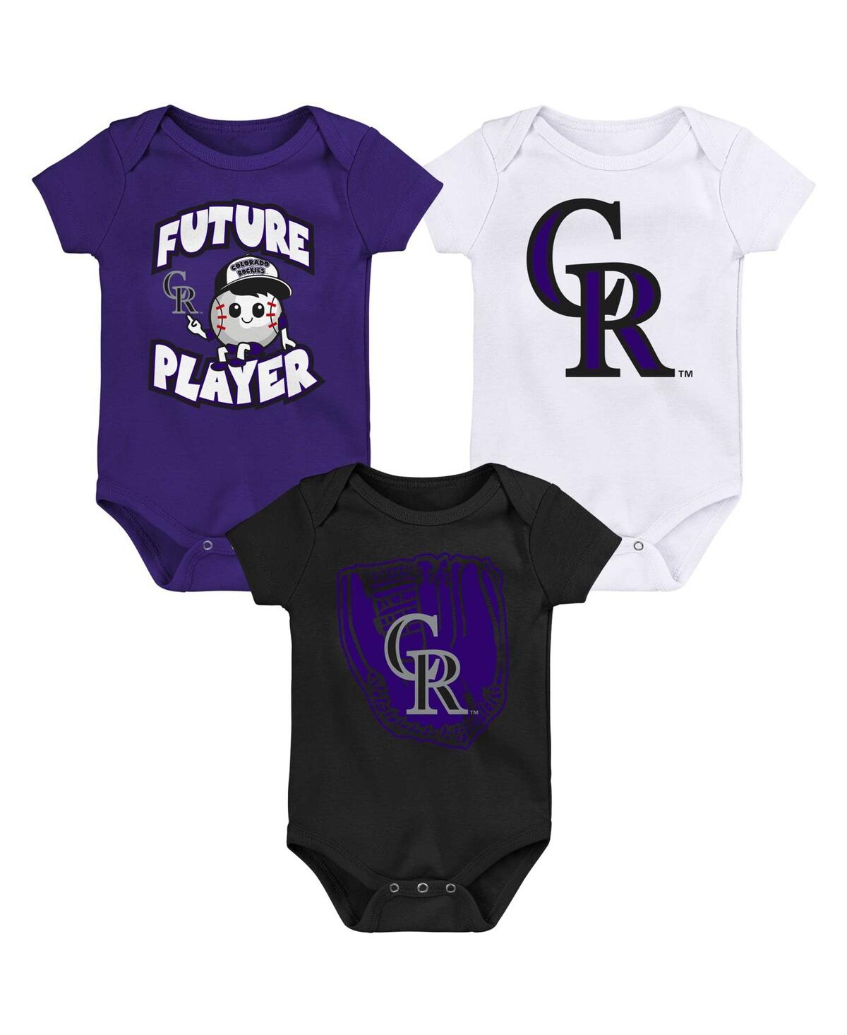 Click here for Outerstuff Baby Boys and Girls 3-Pack Purple/Black... prices