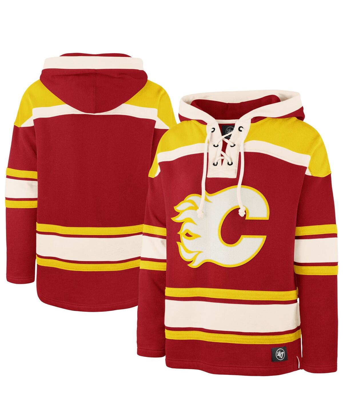 Click here for 47 Brand Mens Red Calgary Flames Superior Lacer Ho... prices