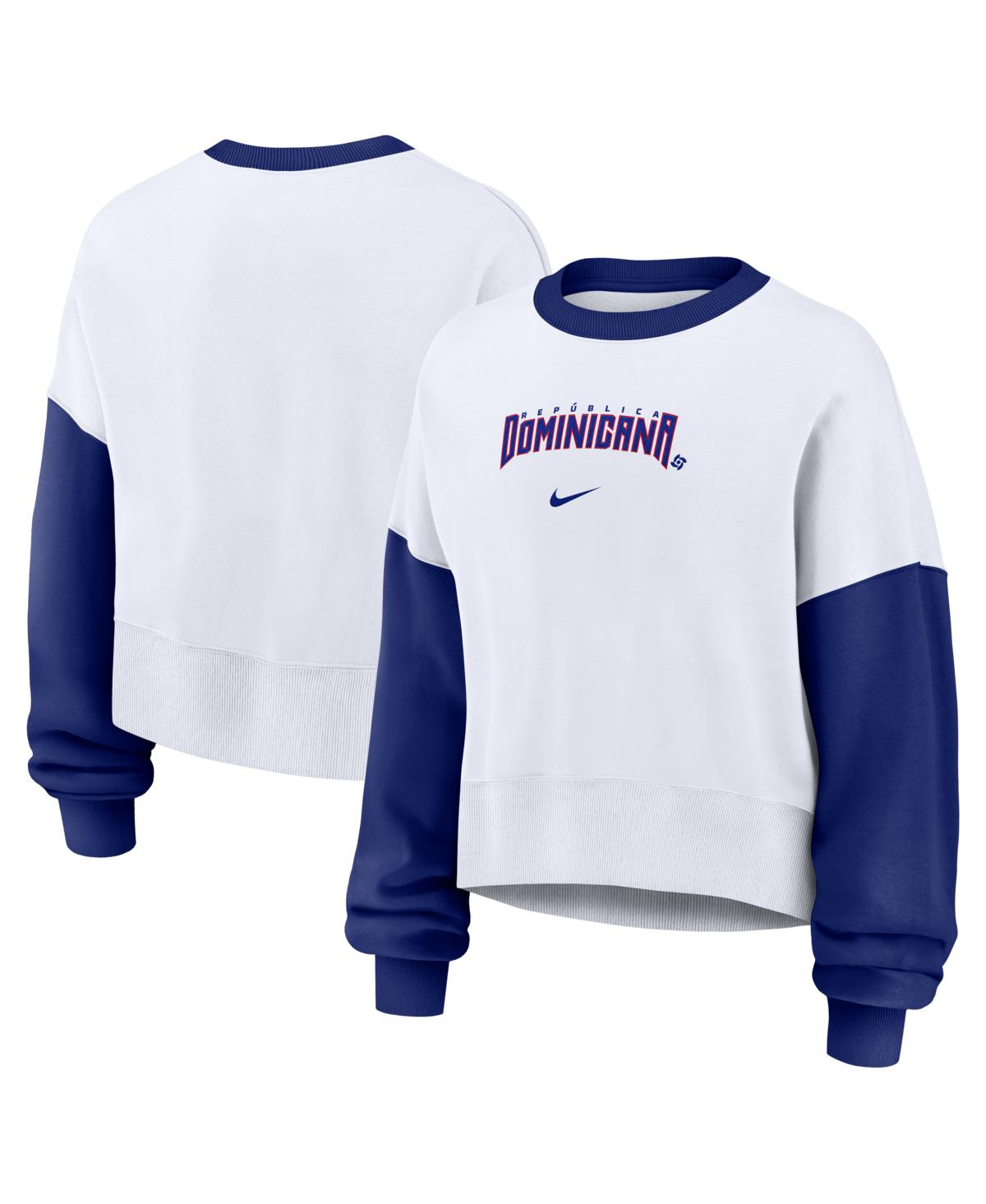 Click here for Nike Womens White/Royal Dominican Republic Basebal... prices