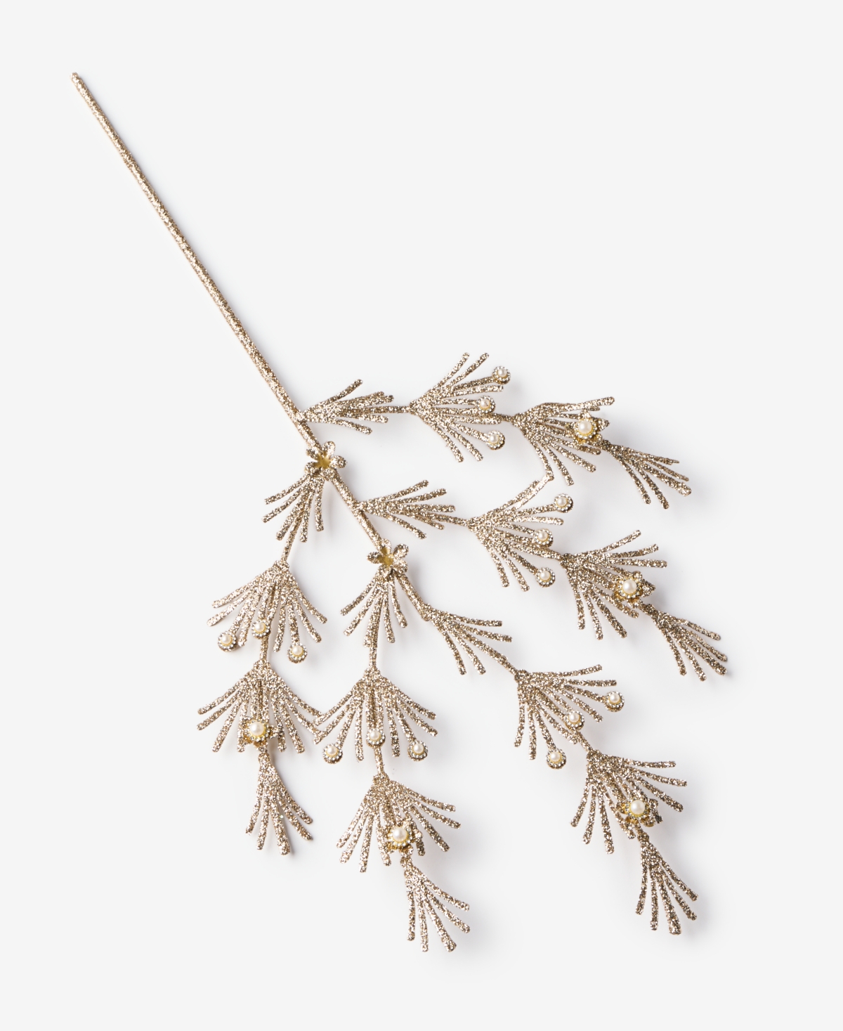 Click here for Holiday Lane Gilded Glamour Leaves Pick  Macys Exc... prices