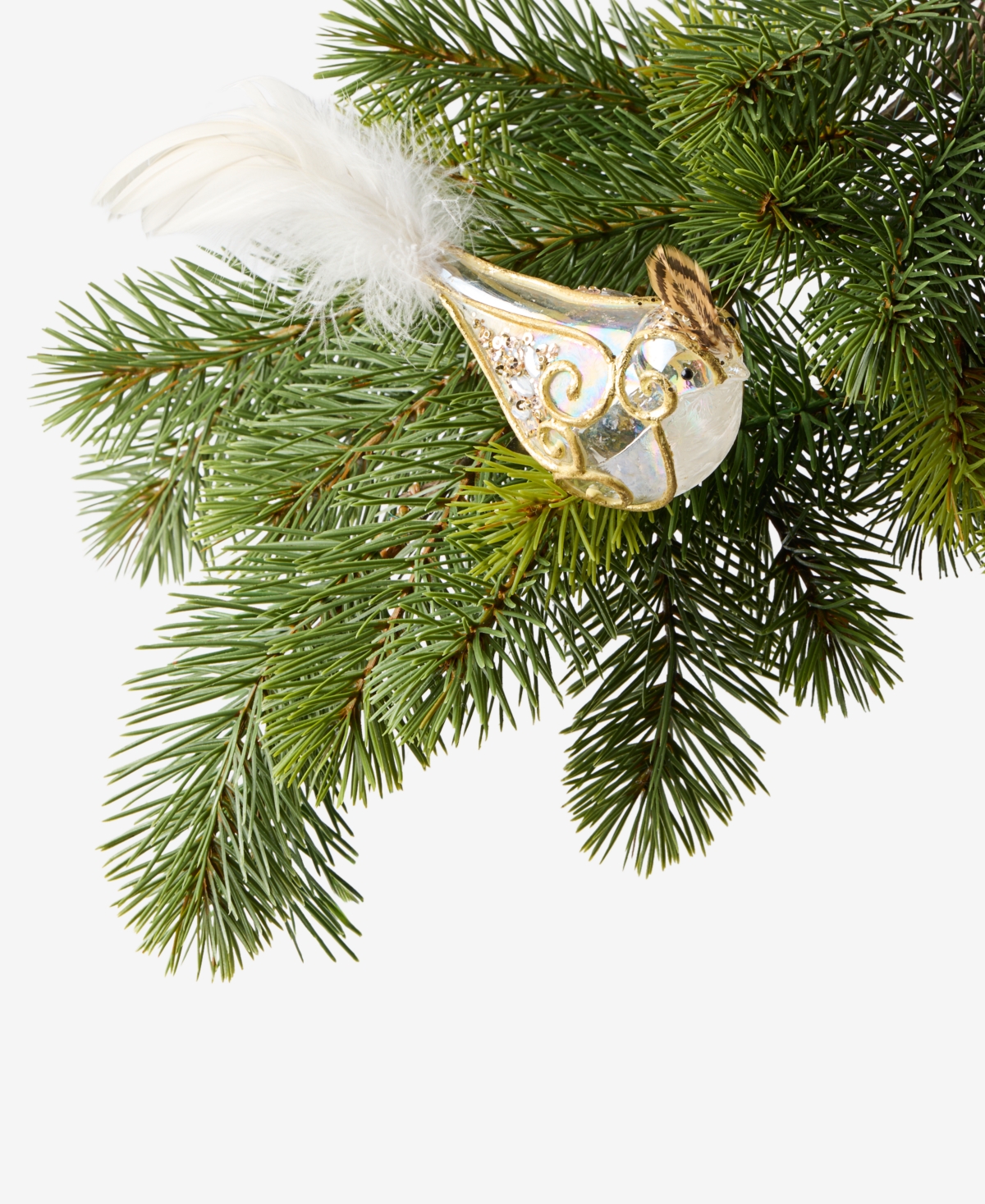 Click here for Holiday Lane Gilded Glamour Feather Flower Clip  M... prices