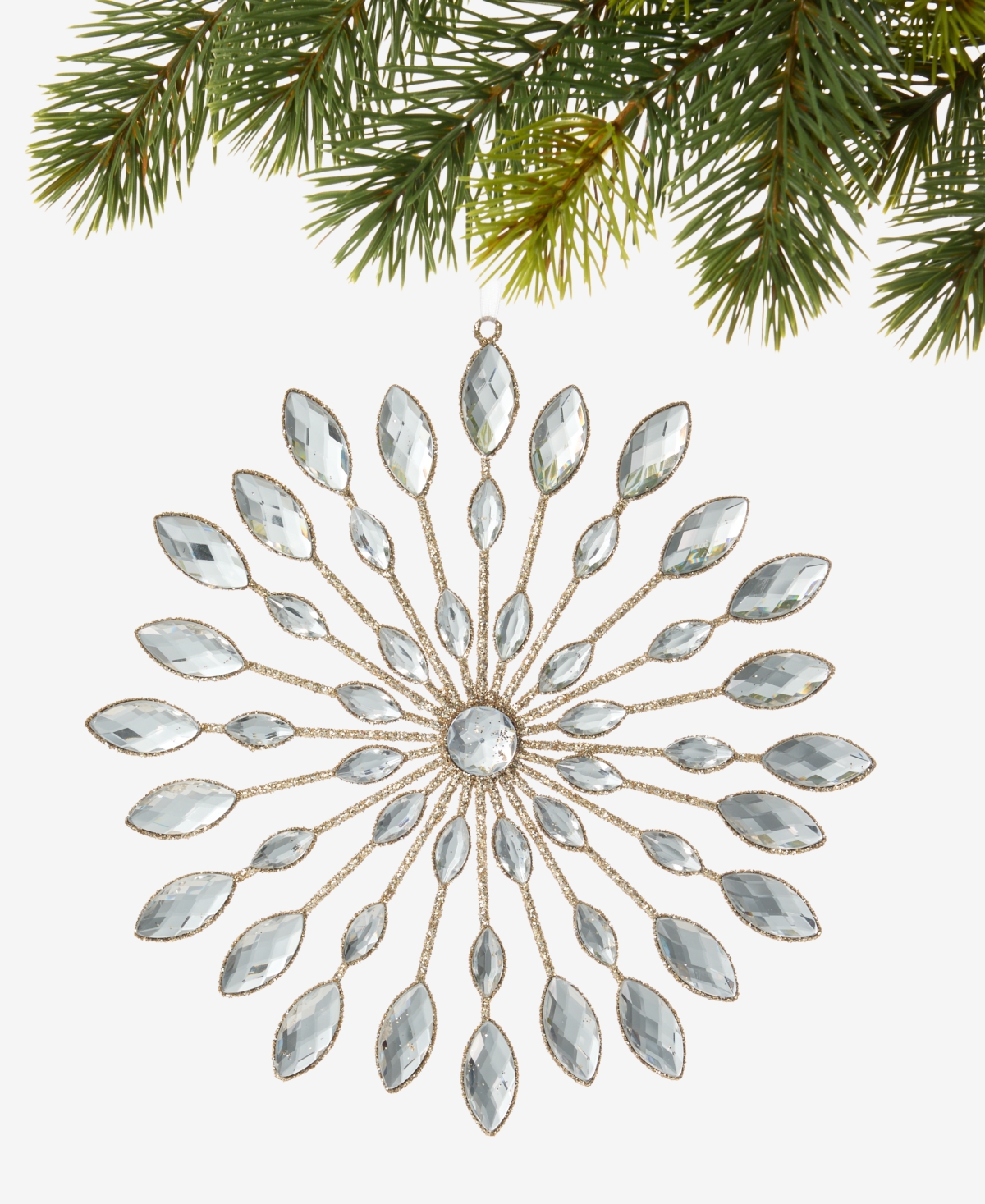 Click here for Holiday Lane Jeweled Classics Snowflake Ornament... prices