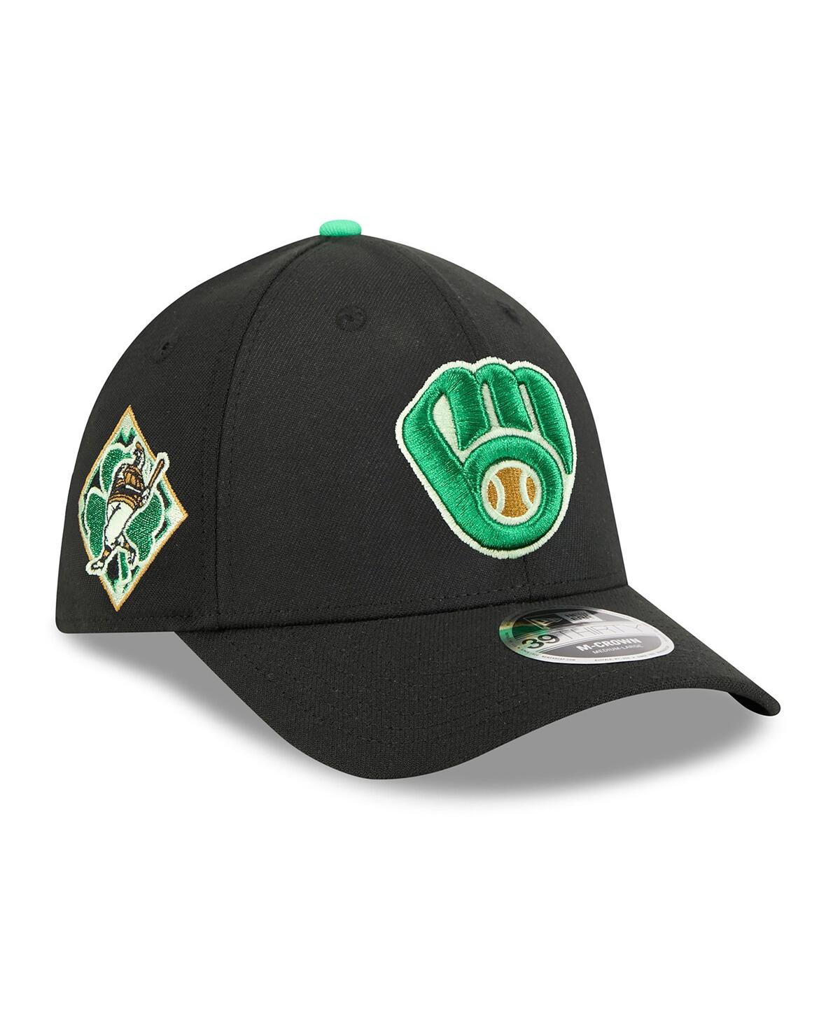 Click here for New Era Mens Black Milwaukee Brewers 2026 St. Patr... prices