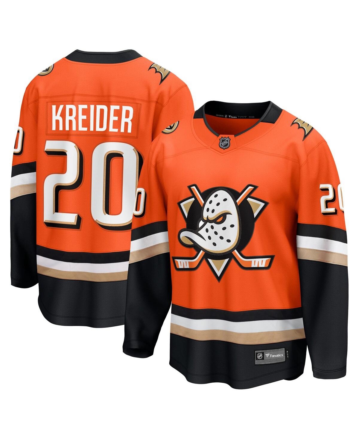 Click here for Fanatics Mens Chris Kreider Orange Anaheim Ducks H... prices