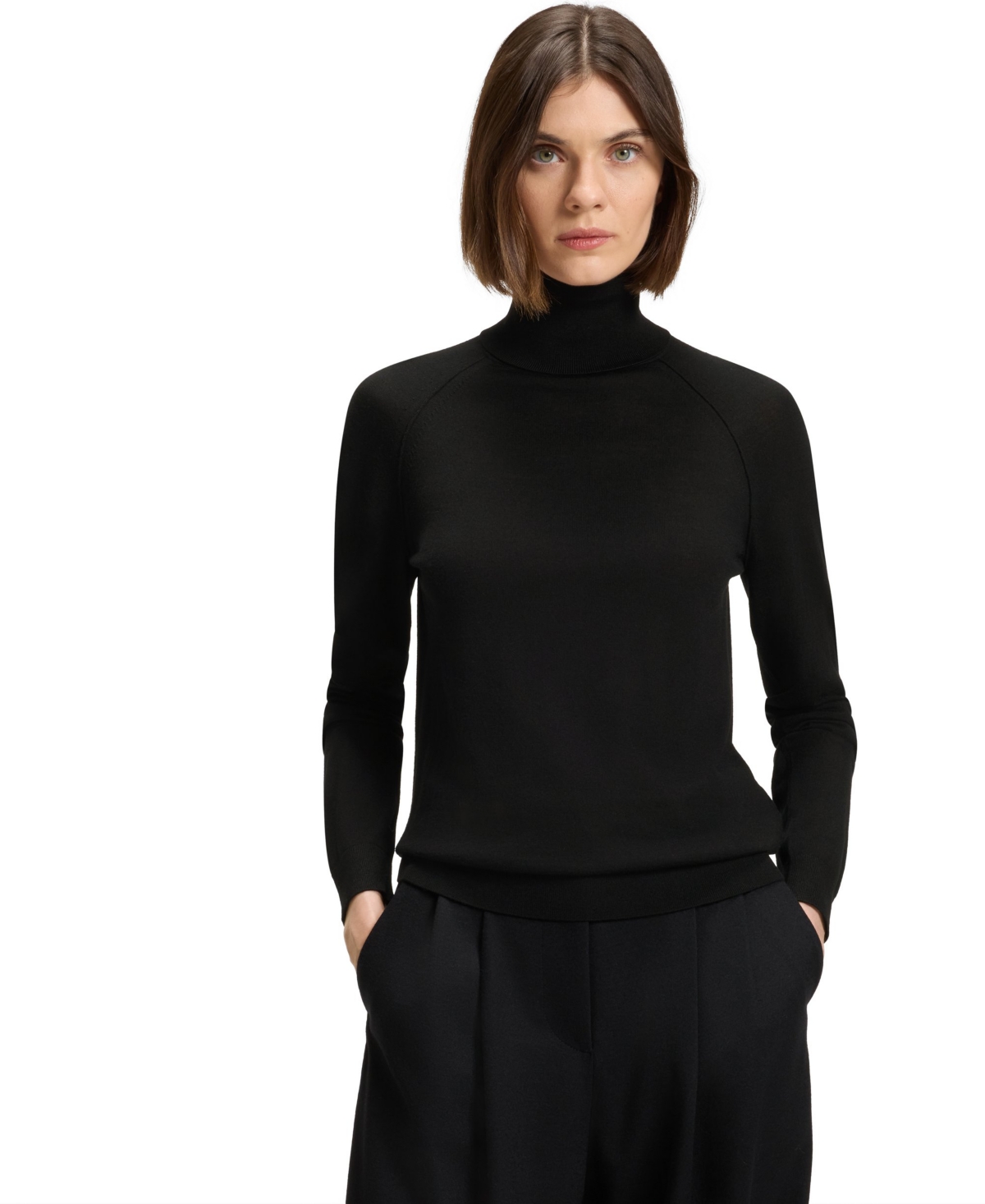 Click here for Boss by Hugo Boss Womens Merino Wool Rollneck Swea... prices
