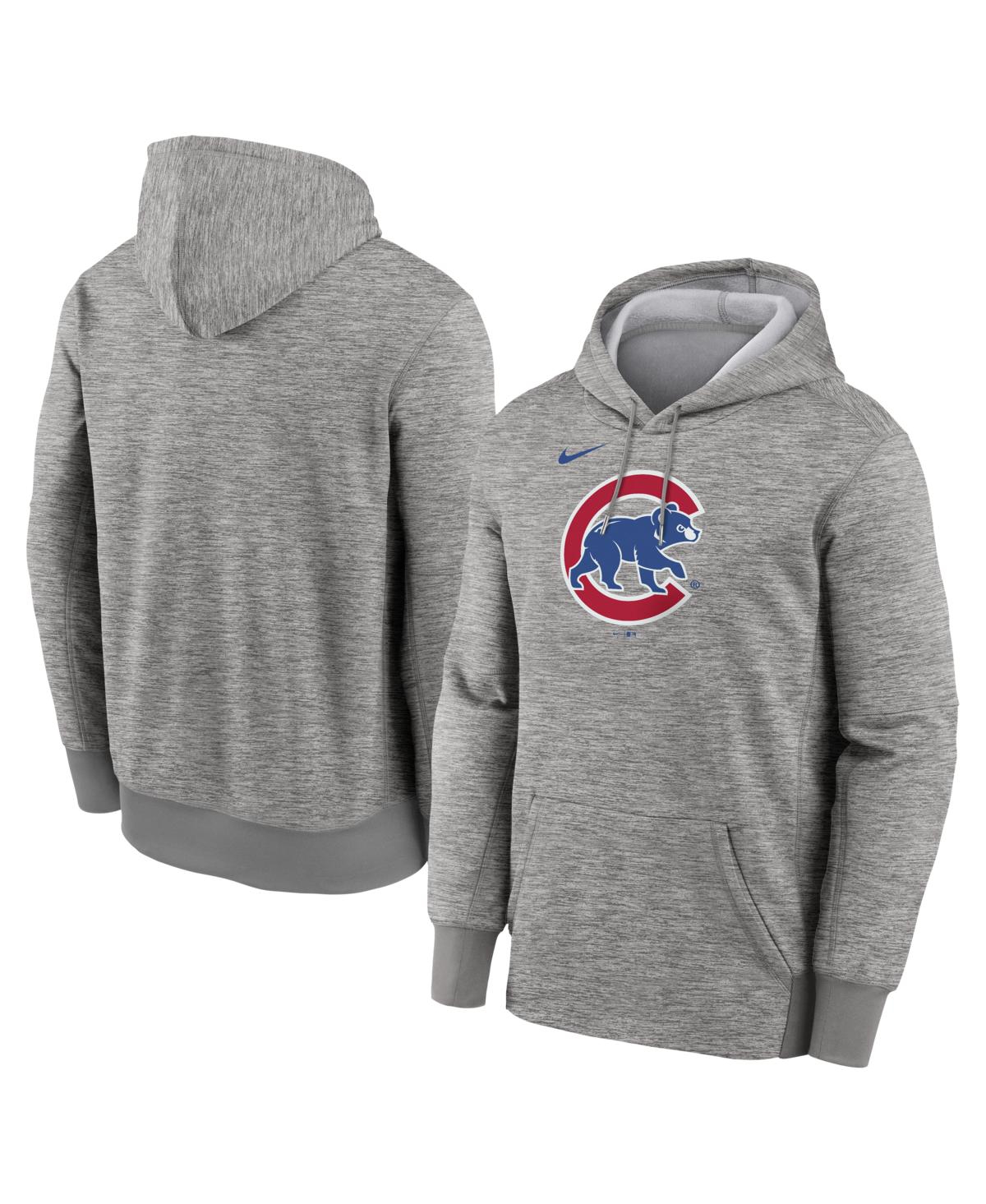 Click here for Nike Mens Heather Gray Chicago Cubs Primary Logo T... prices