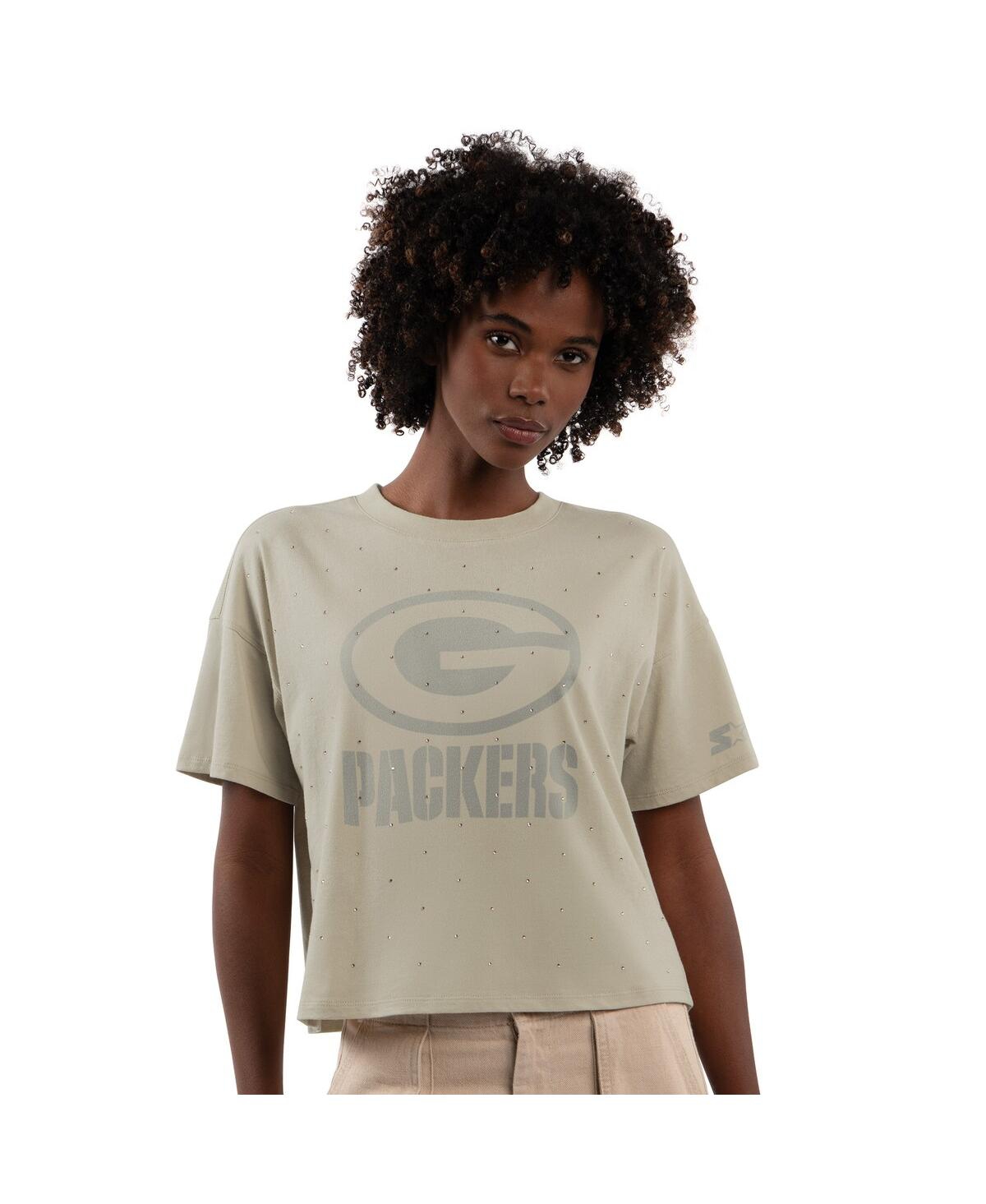 Click here for Starter Womens Khaki Green Bay Packers Rhinestone... prices