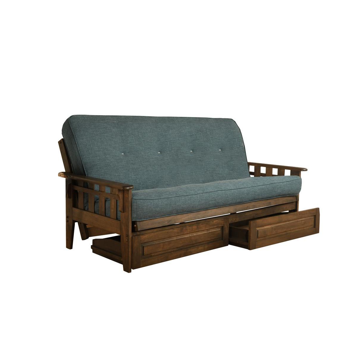 Click here for Kodiak Tucson Frame-Rustic Walnut Finish-Linen Aqu... prices