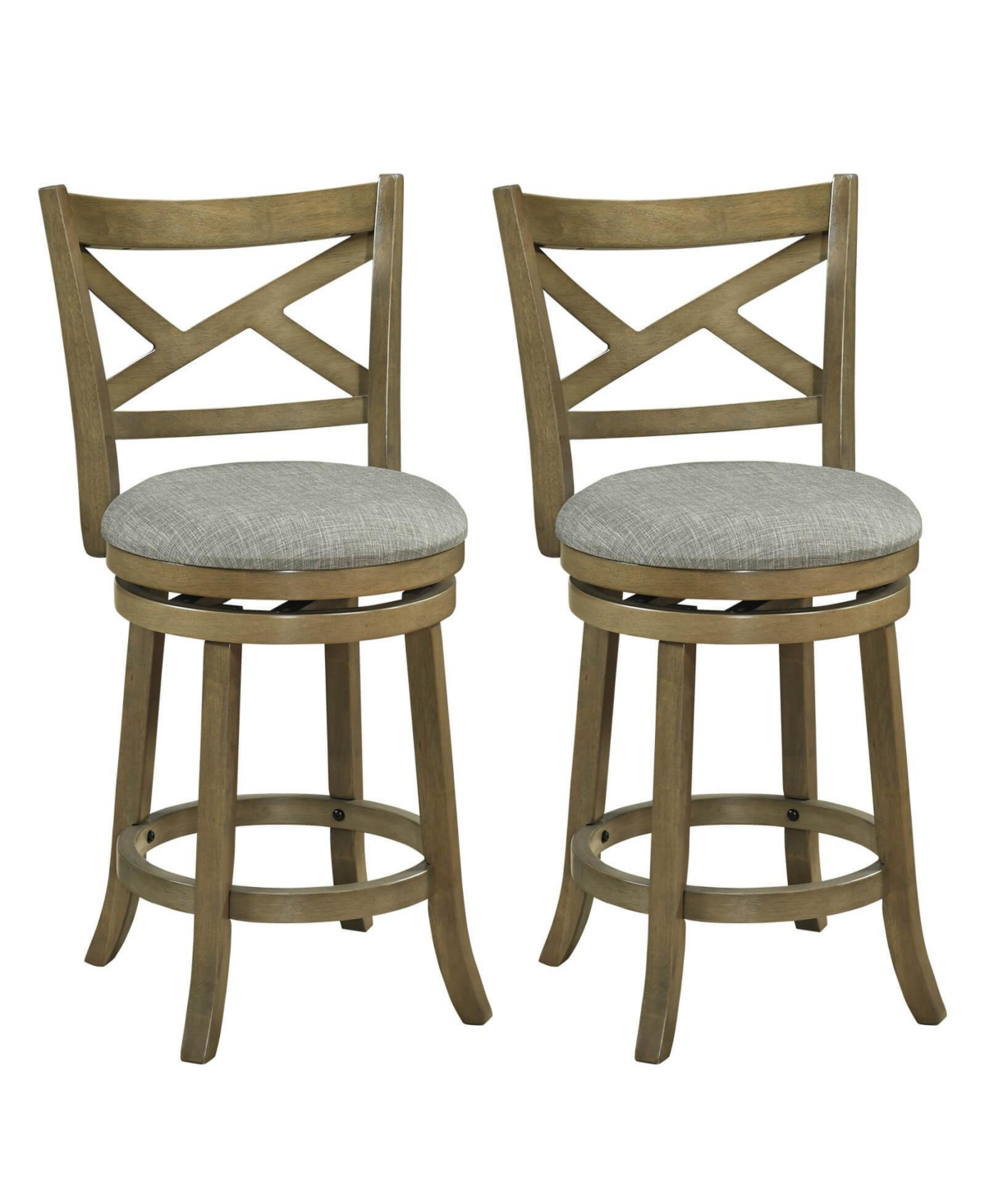 Click here for Swivel Bar Stools Set of 2 Counter Height Chairs w... prices