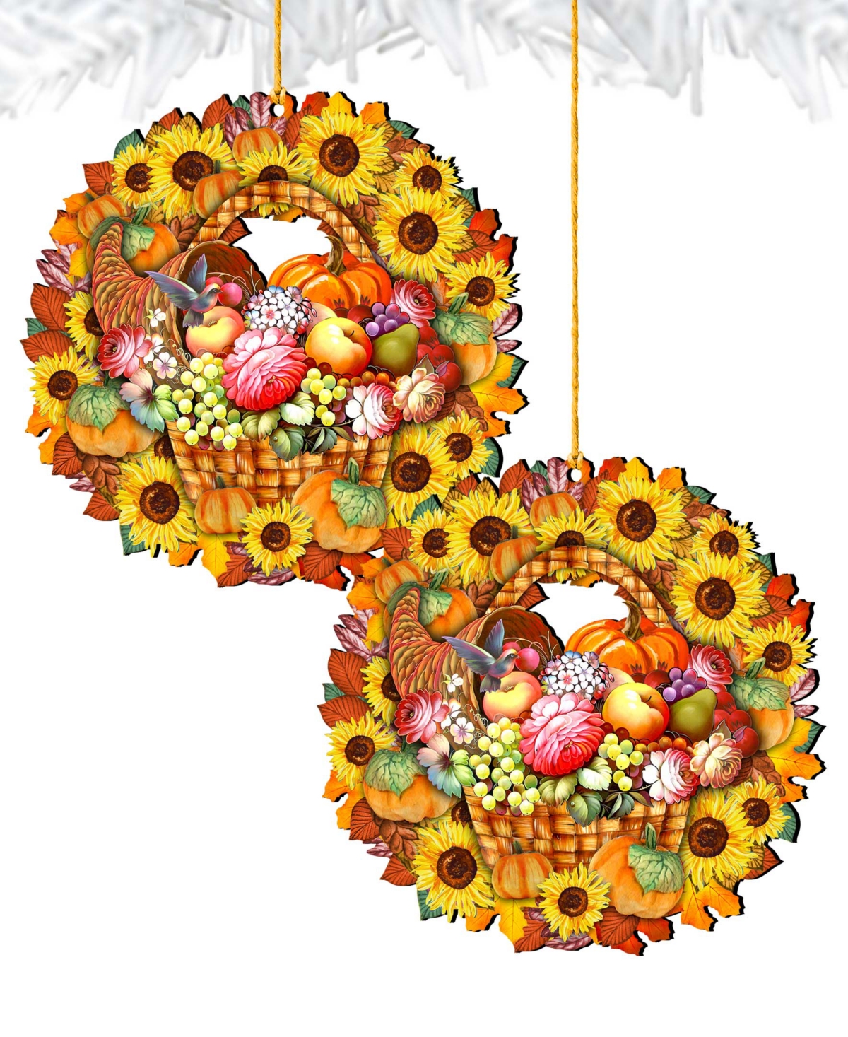 Click here for Designocracy Cats Wreath Holiday Ornaments  Set of... prices