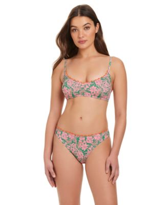 Click here for Red Carter Bahia Babe V Front Bralette Hipster Bot... prices