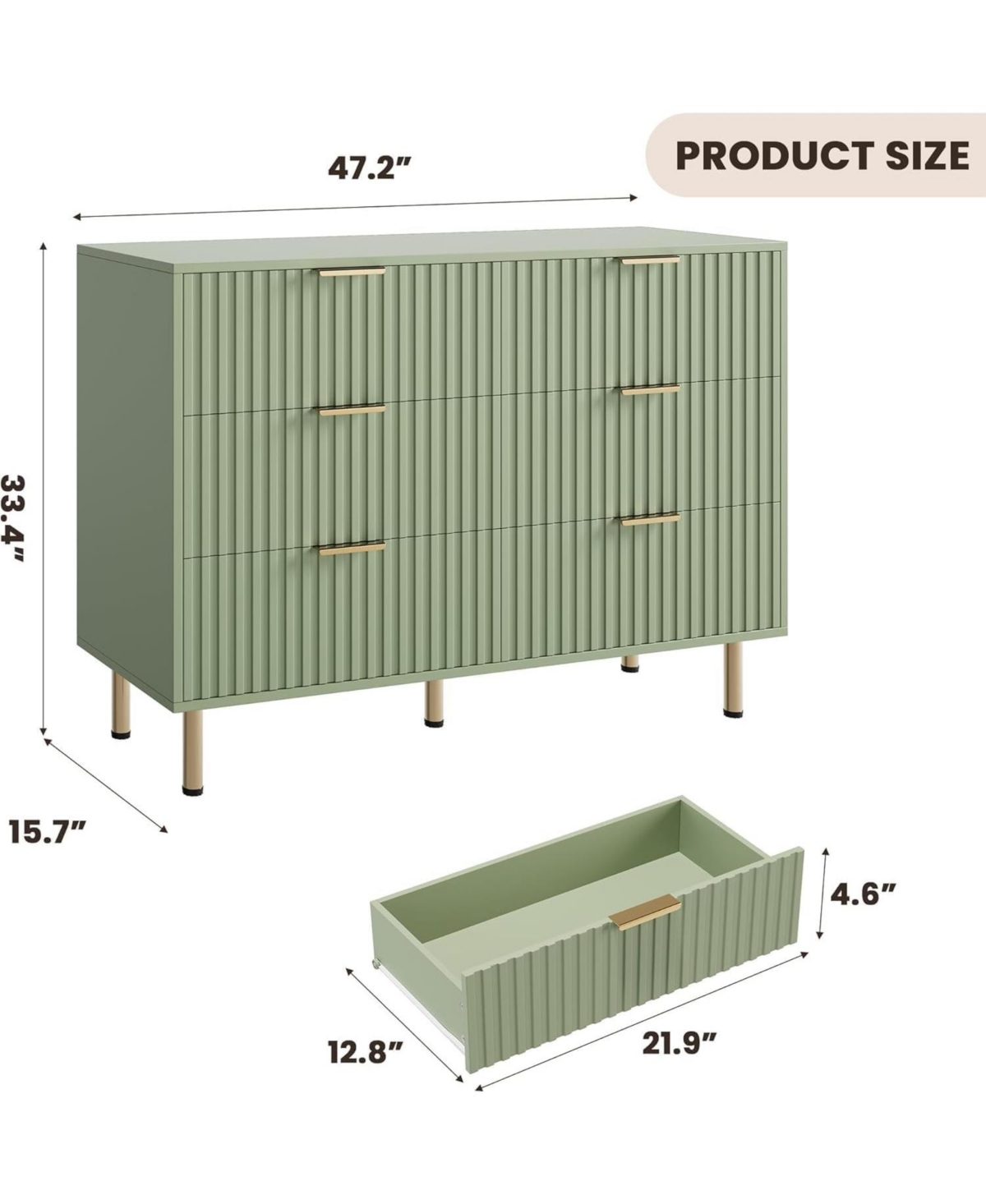 Click here for gaomon Matt Zebra 6 Drawer Cabinet Honeycomb Desig... prices