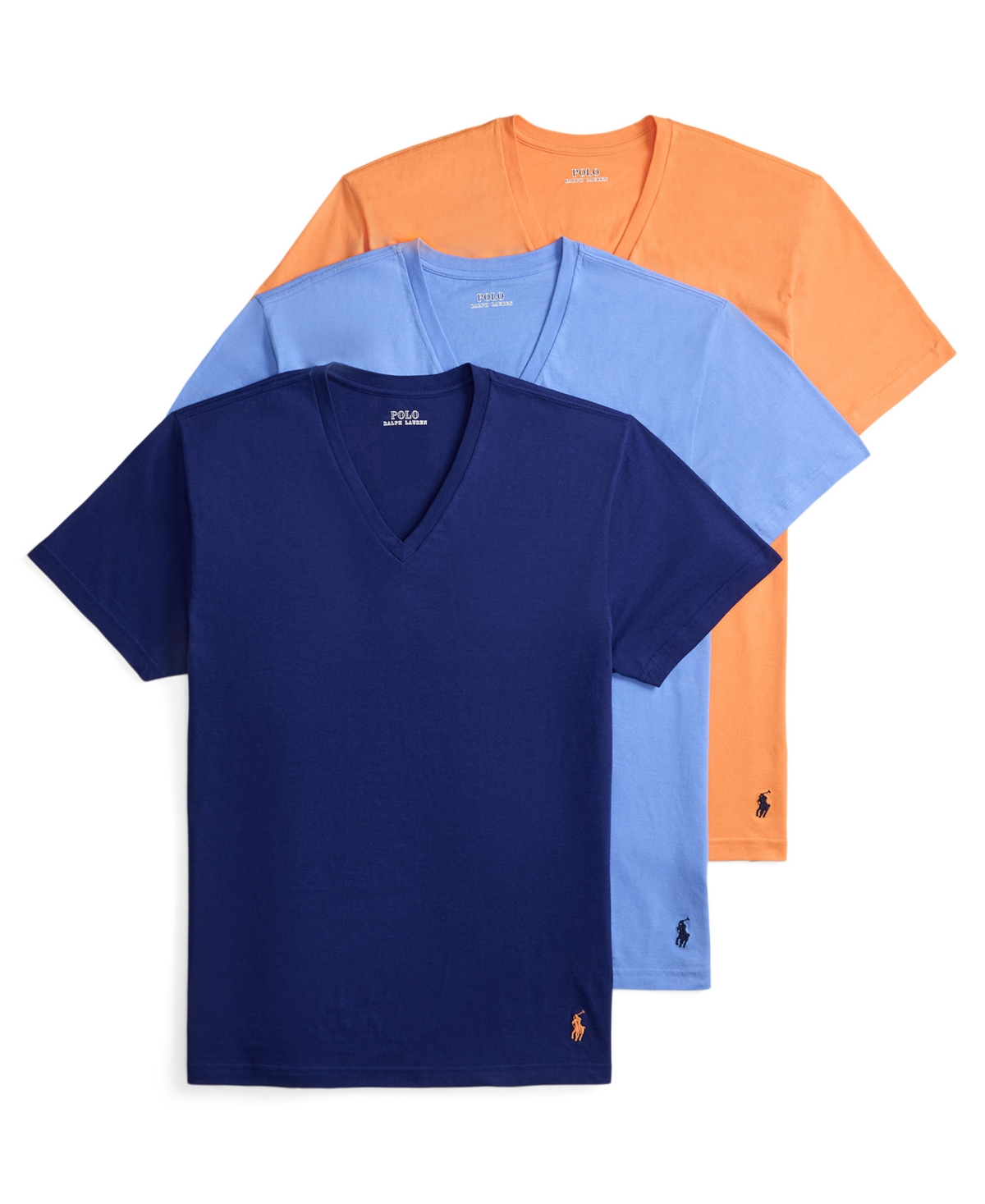 Click here for Polo Ralph Lauren Mens 3-Pack Classic Cotton V-Nec... prices
