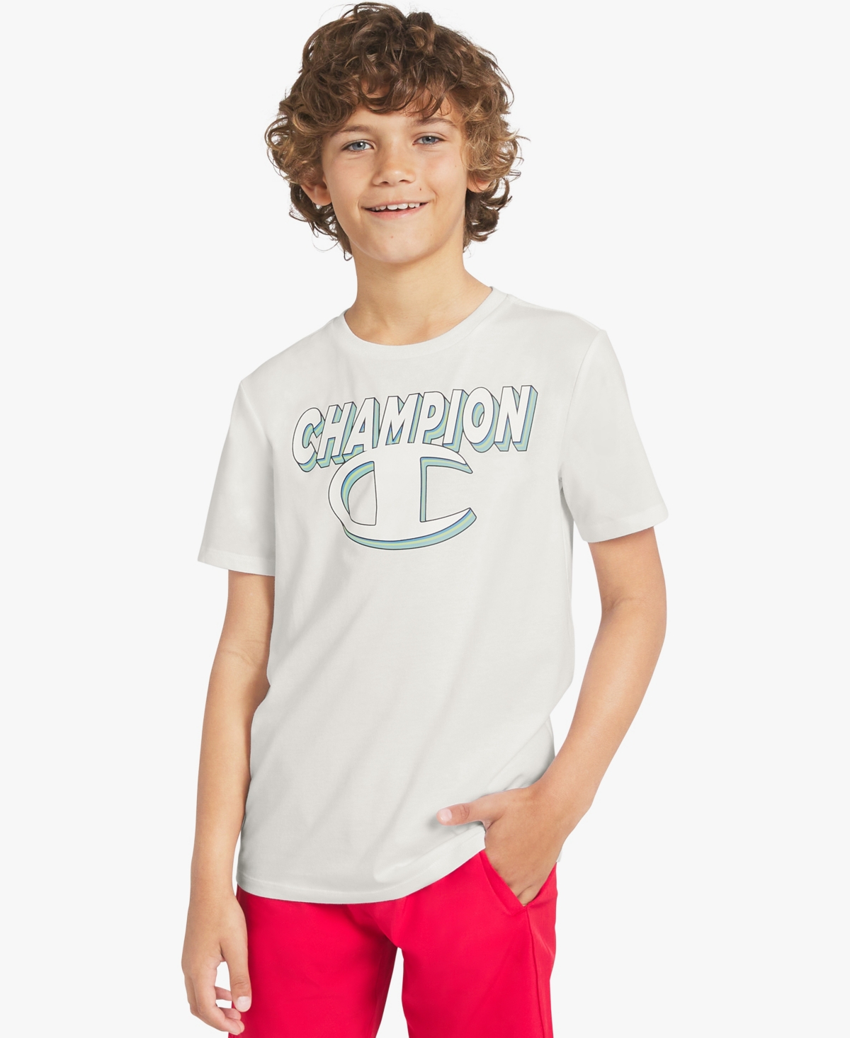Click here for Champion Boys Short-Sleeve Round Neck Graphic T-Sh... prices
